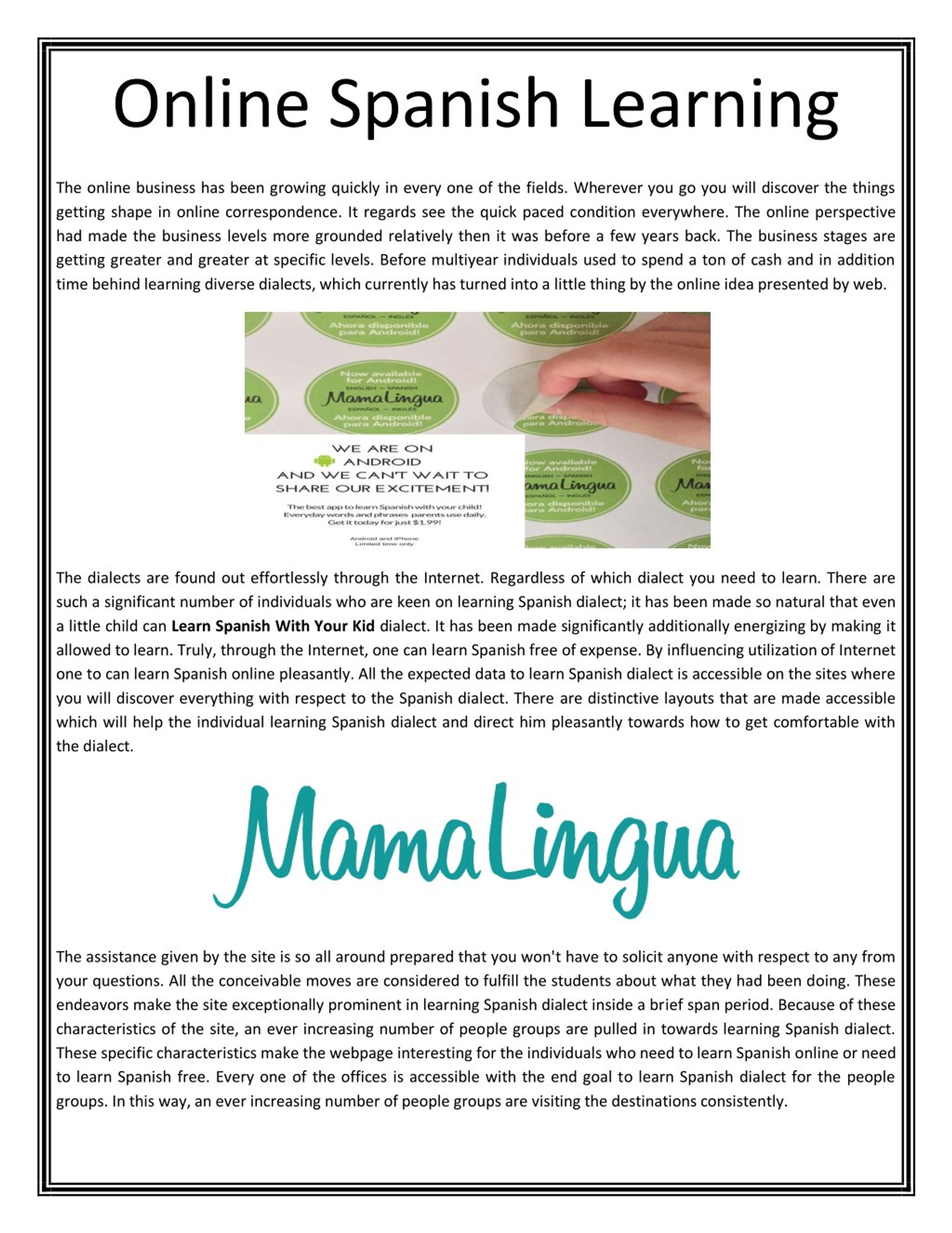 PPT - Online Spanish Learning PowerPoint Presentation, free download ...