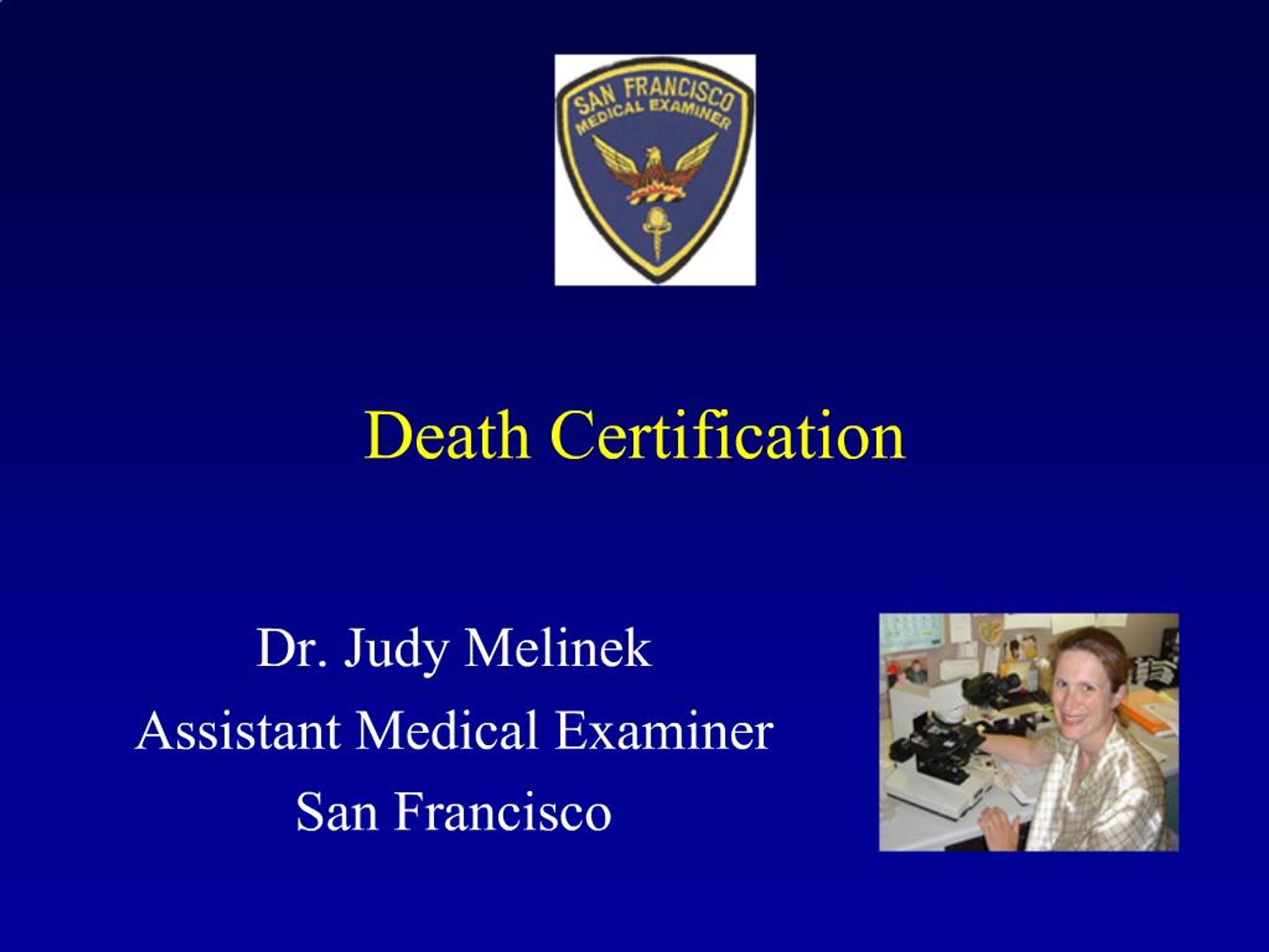 PPT - Death Certification PowerPoint Presentation, free download - ID ...