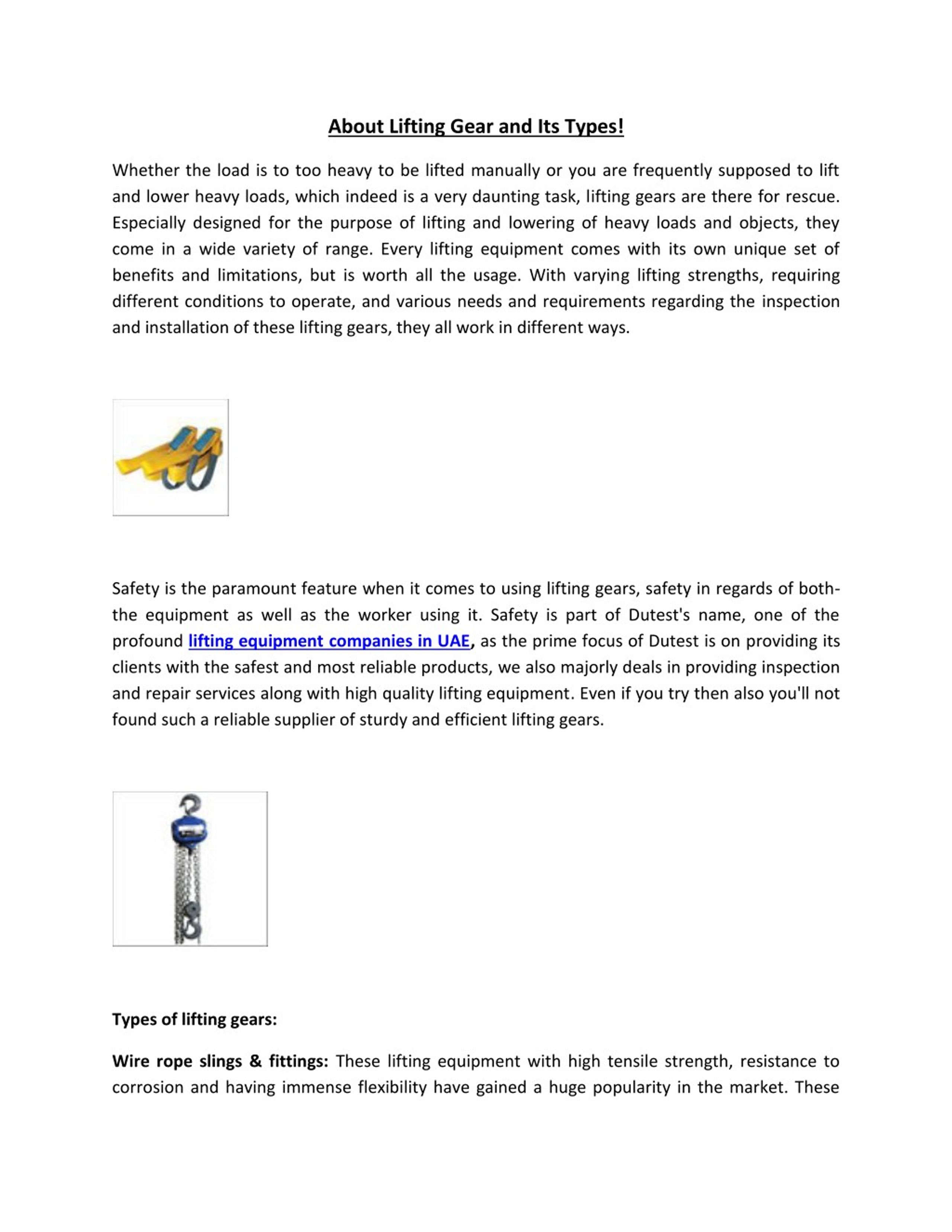 PPT - About Lifting Gear and Its Types! PowerPoint Presentation, free ...