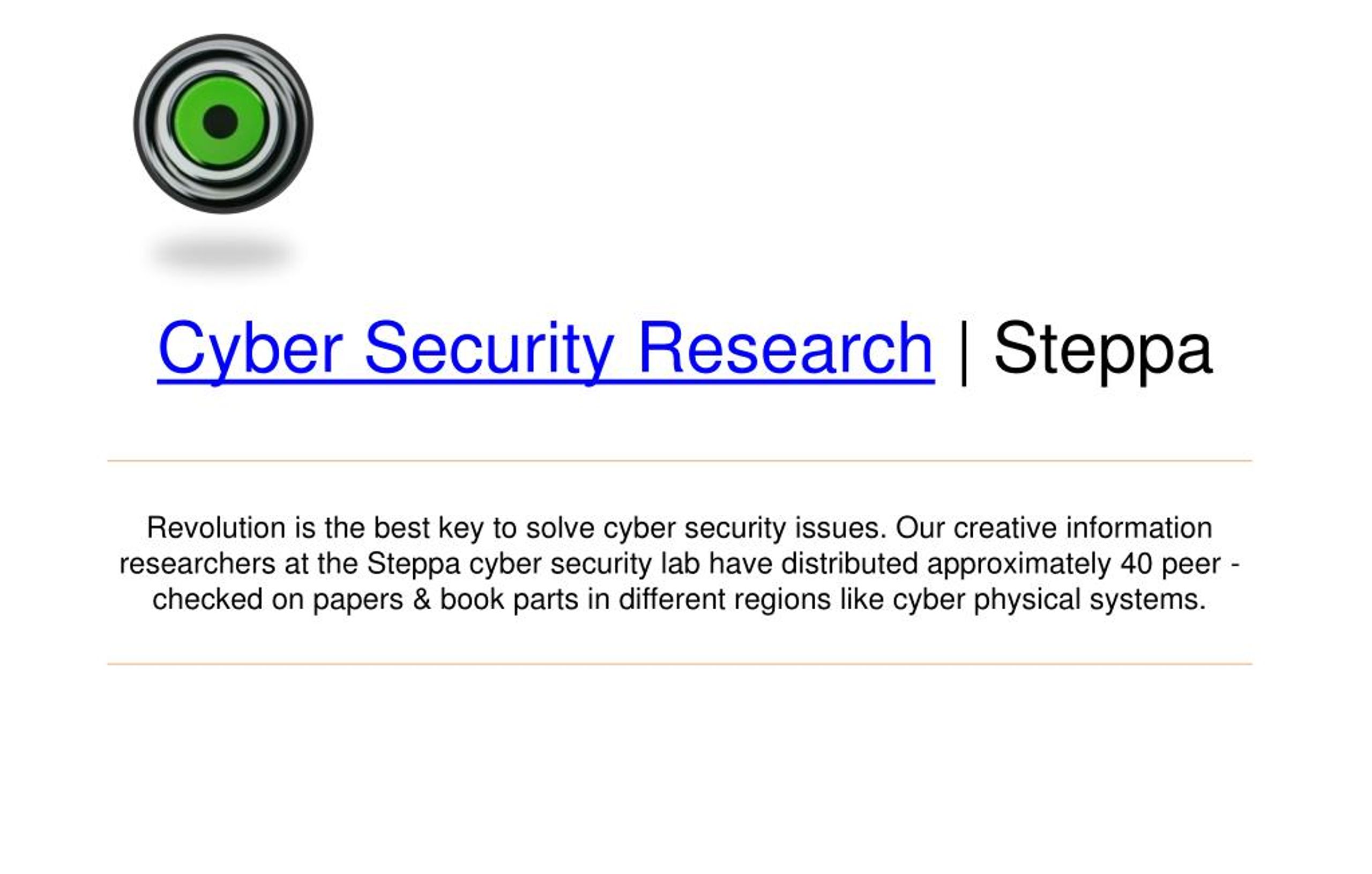 PPT - Cyber Security Research PowerPoint Presentation, free download ...
