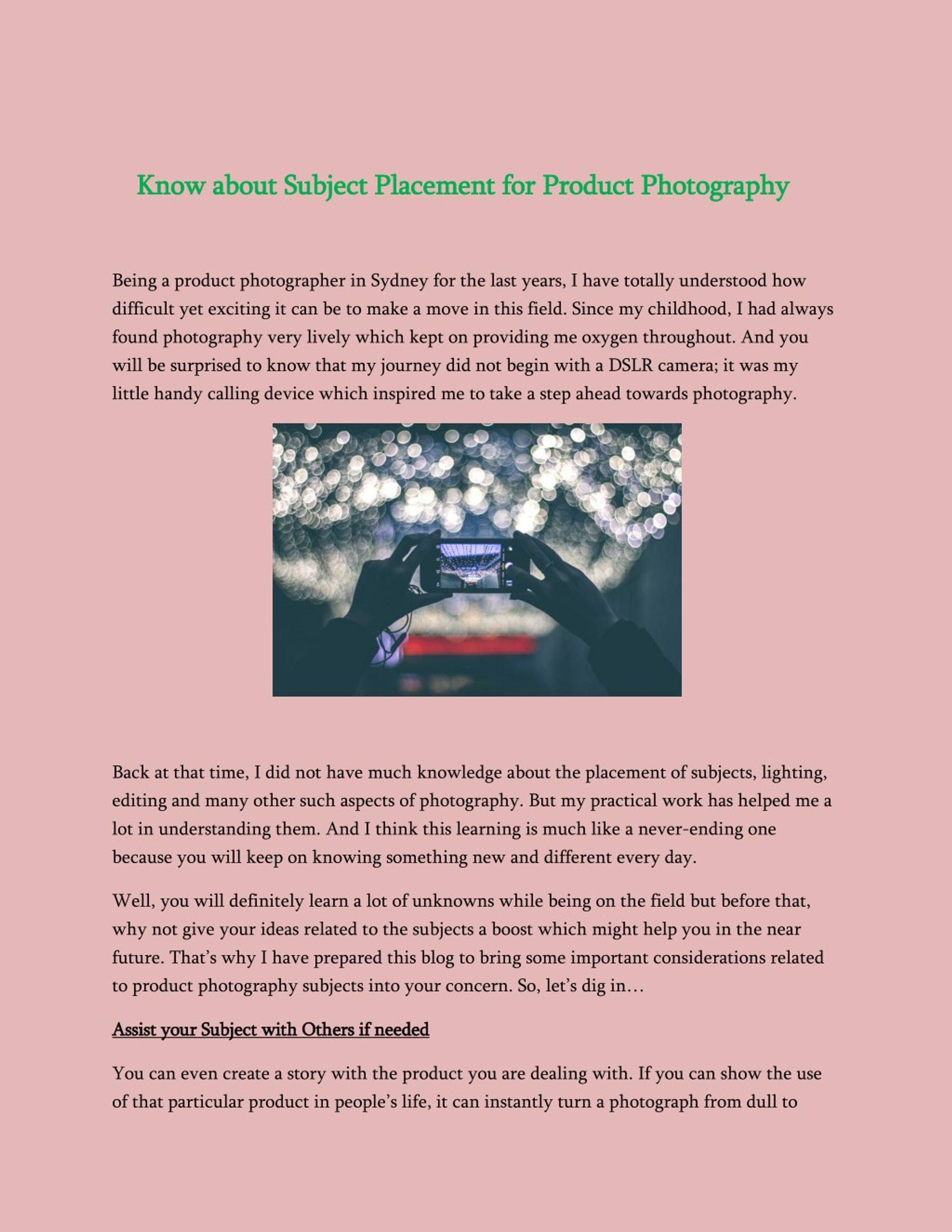 PPT - Know about Subject Placement for Product Photography PowerPoint ...