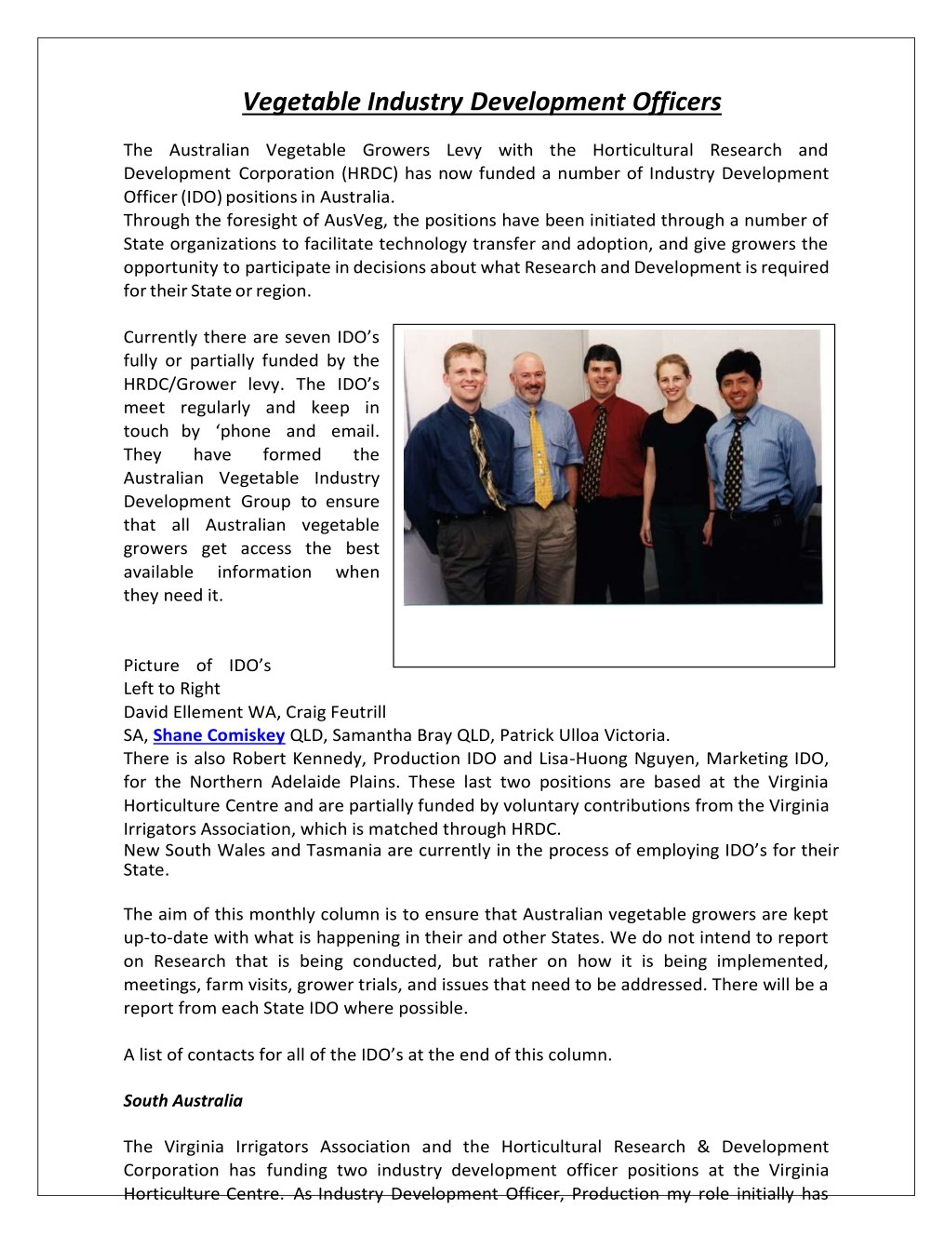 PPT - Vegetable Industry Development Officers PowerPoint Presentation ...