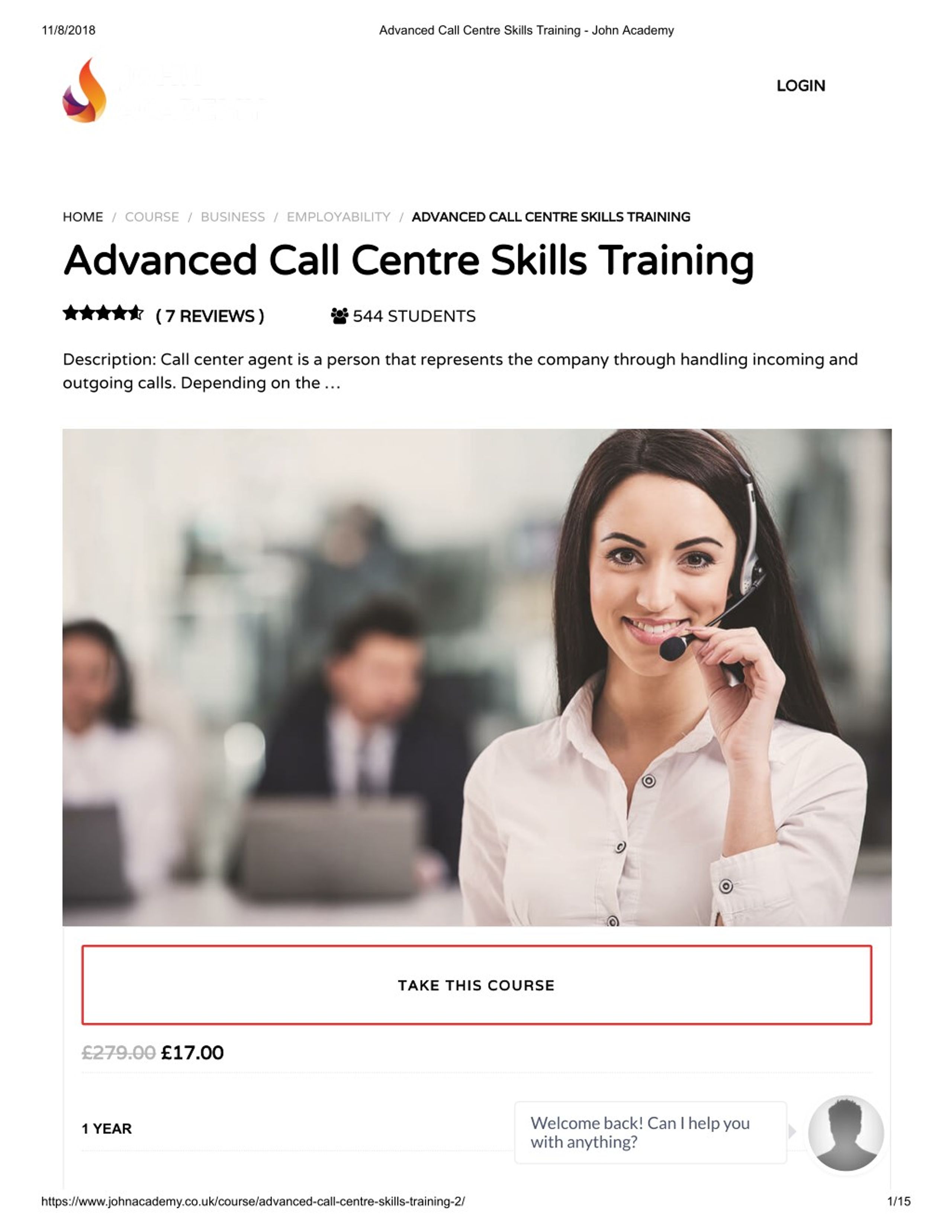 PPT - Advanced Call Center Skills Training - John Academy PowerPoint ...