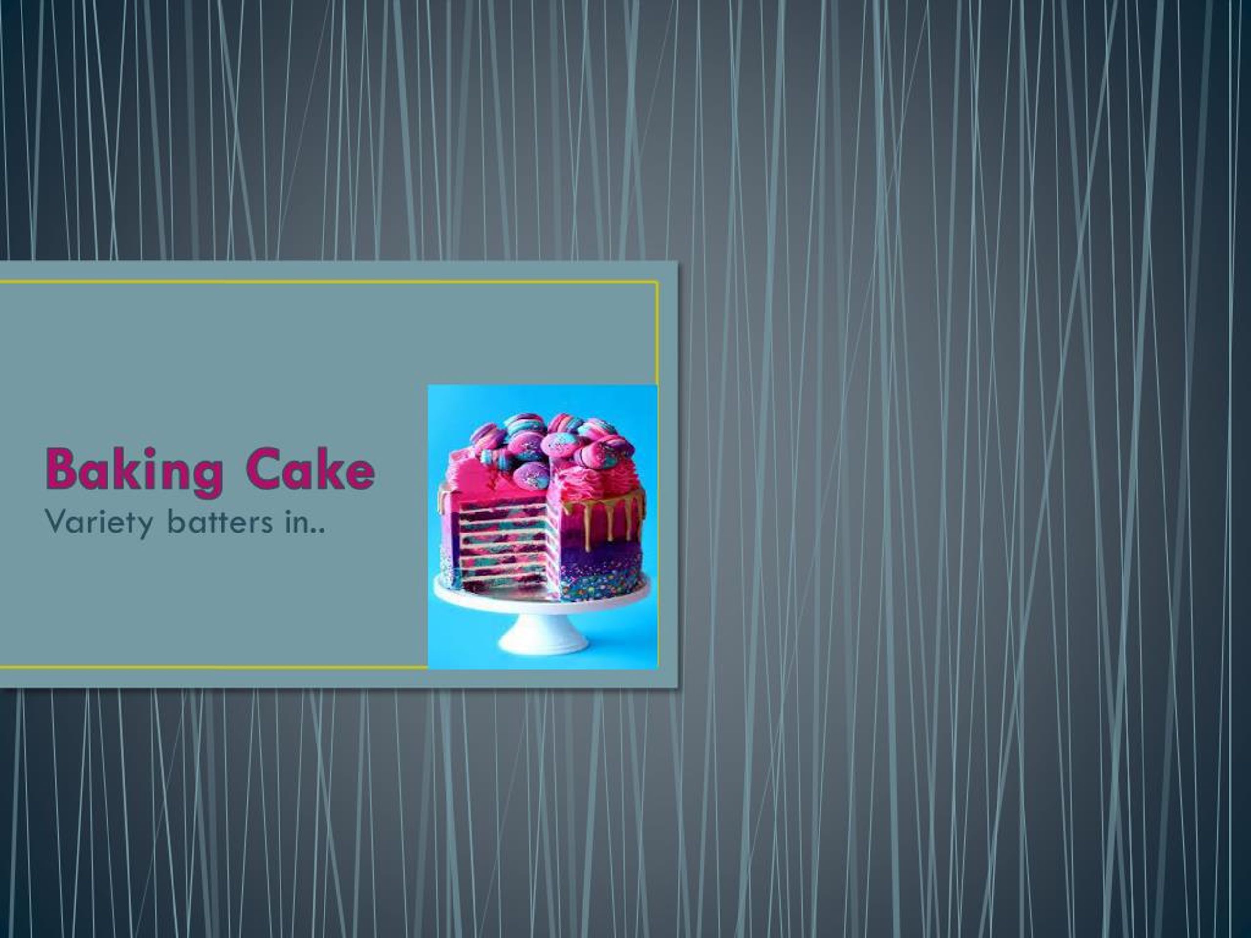PPT - Baking Cake PowerPoint Presentation, free download - ID:8079019