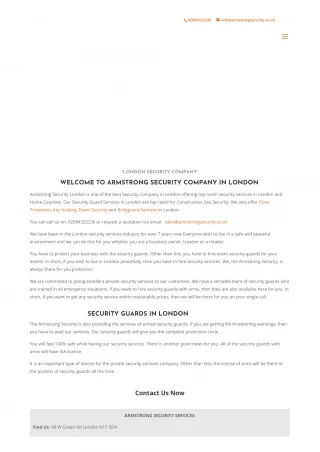 PPT - Close Protection in London by Security Guards Company London ...