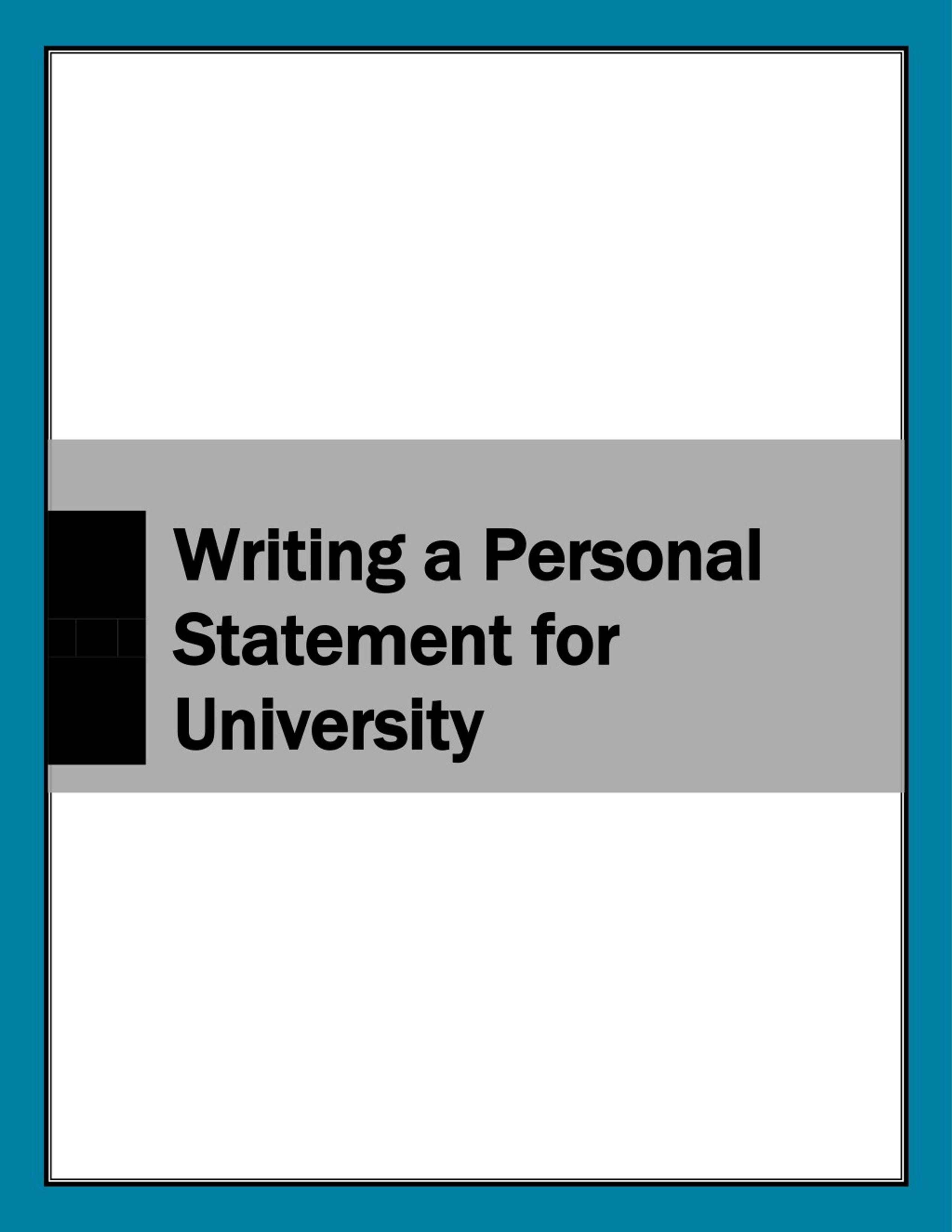 PPT - Writing a Personal Statement for University PowerPoint ...