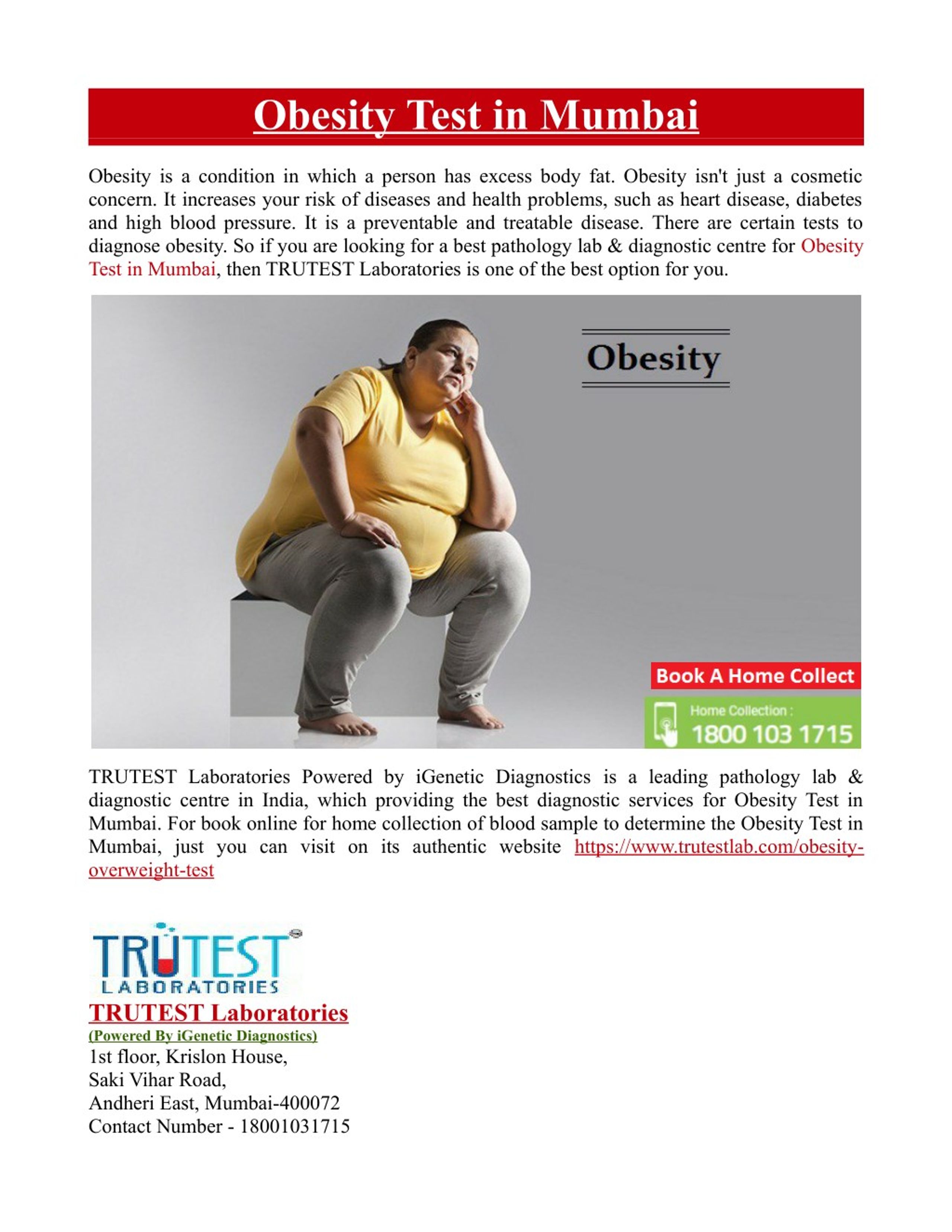 PPT - Obesity Test in Mumbai PowerPoint Presentation, free download ...