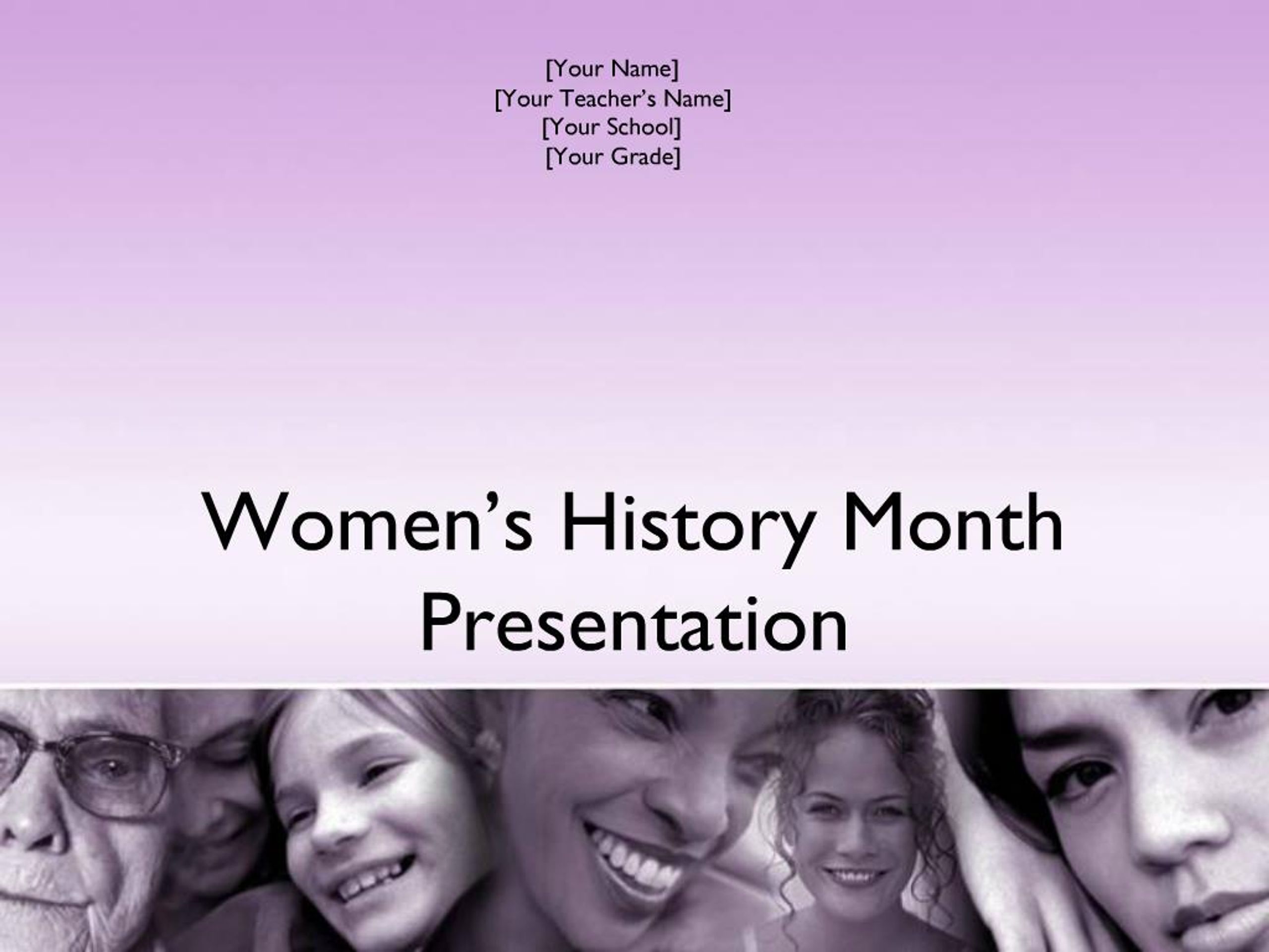 PPT - Women s History Month Presentation PowerPoint Presentation, free ...