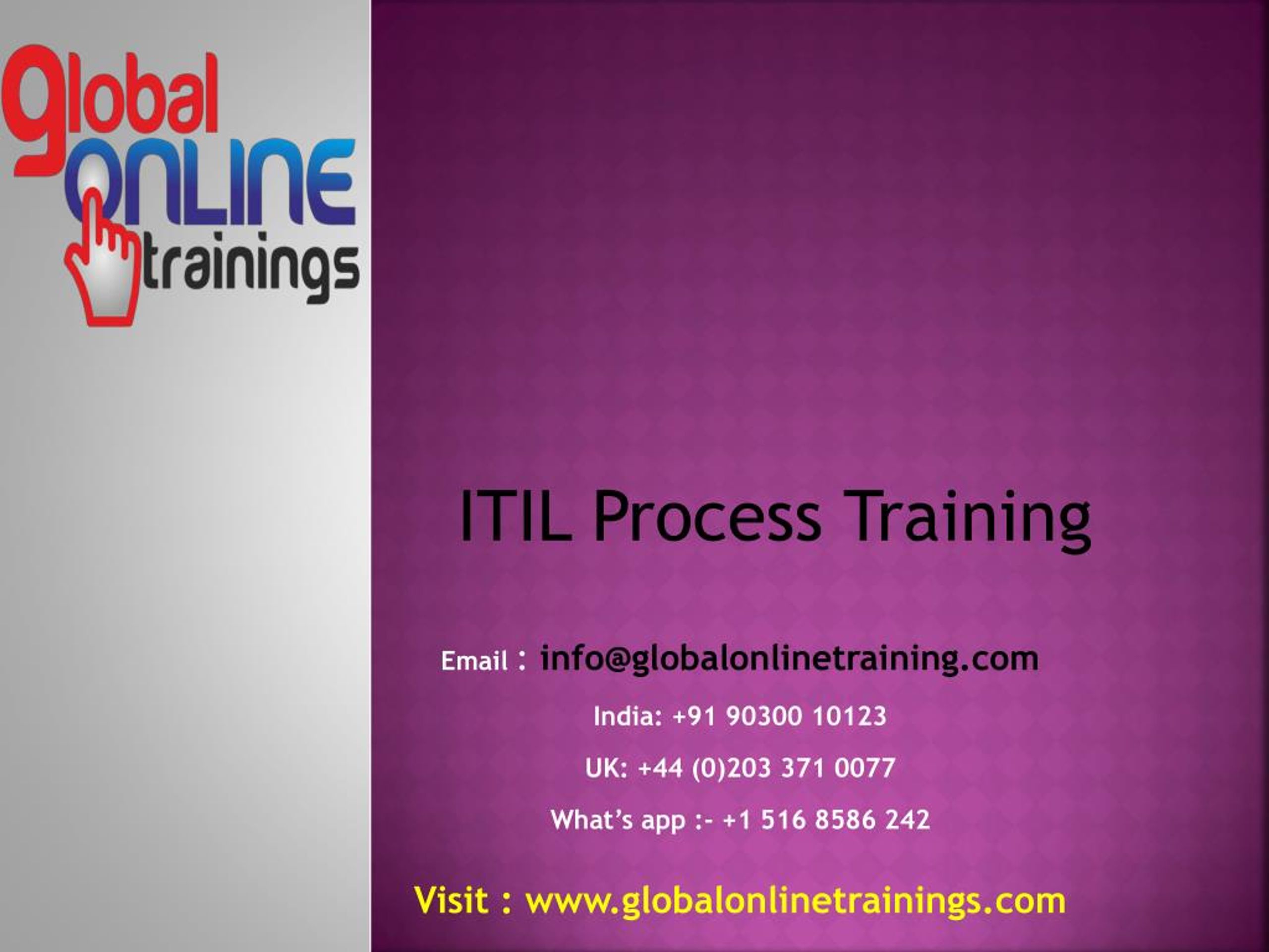 PPT - ITIL Process Training | ITIL Foundation Certification Corporate ...