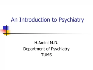 PPT - INTRODUCTION TO EMERGENCY PSYCHIATRY PowerPoint Presentation ...