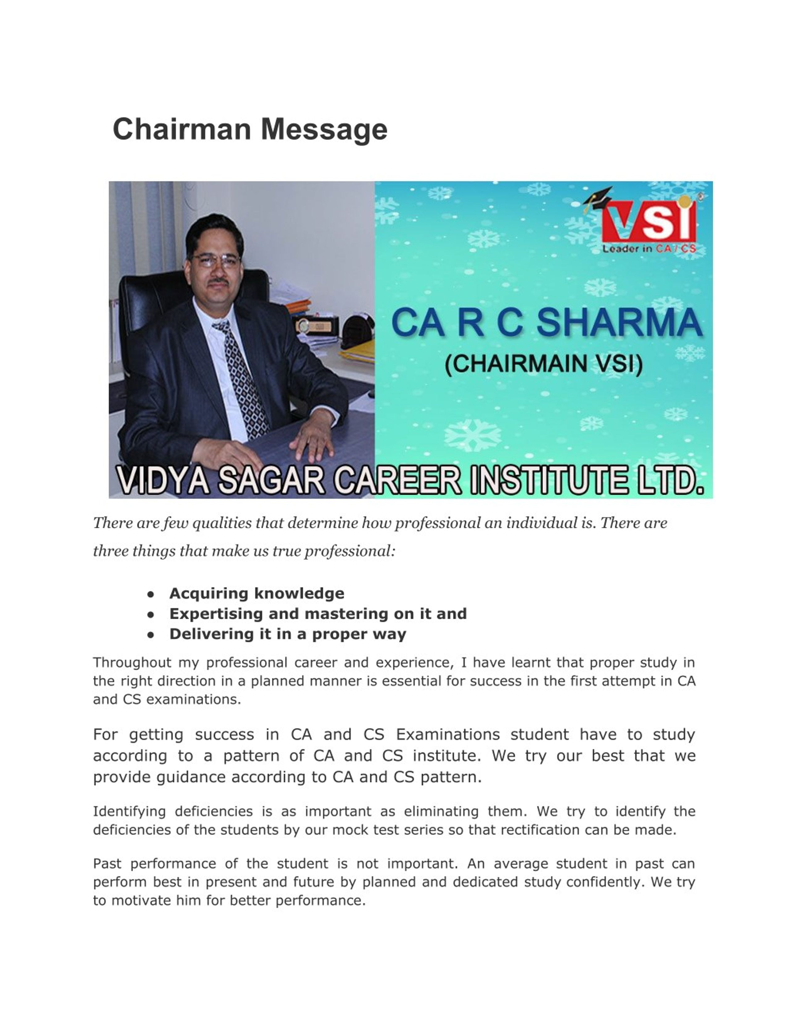 PPT - Chairman Message PowerPoint Presentation, free download - ID:8107869