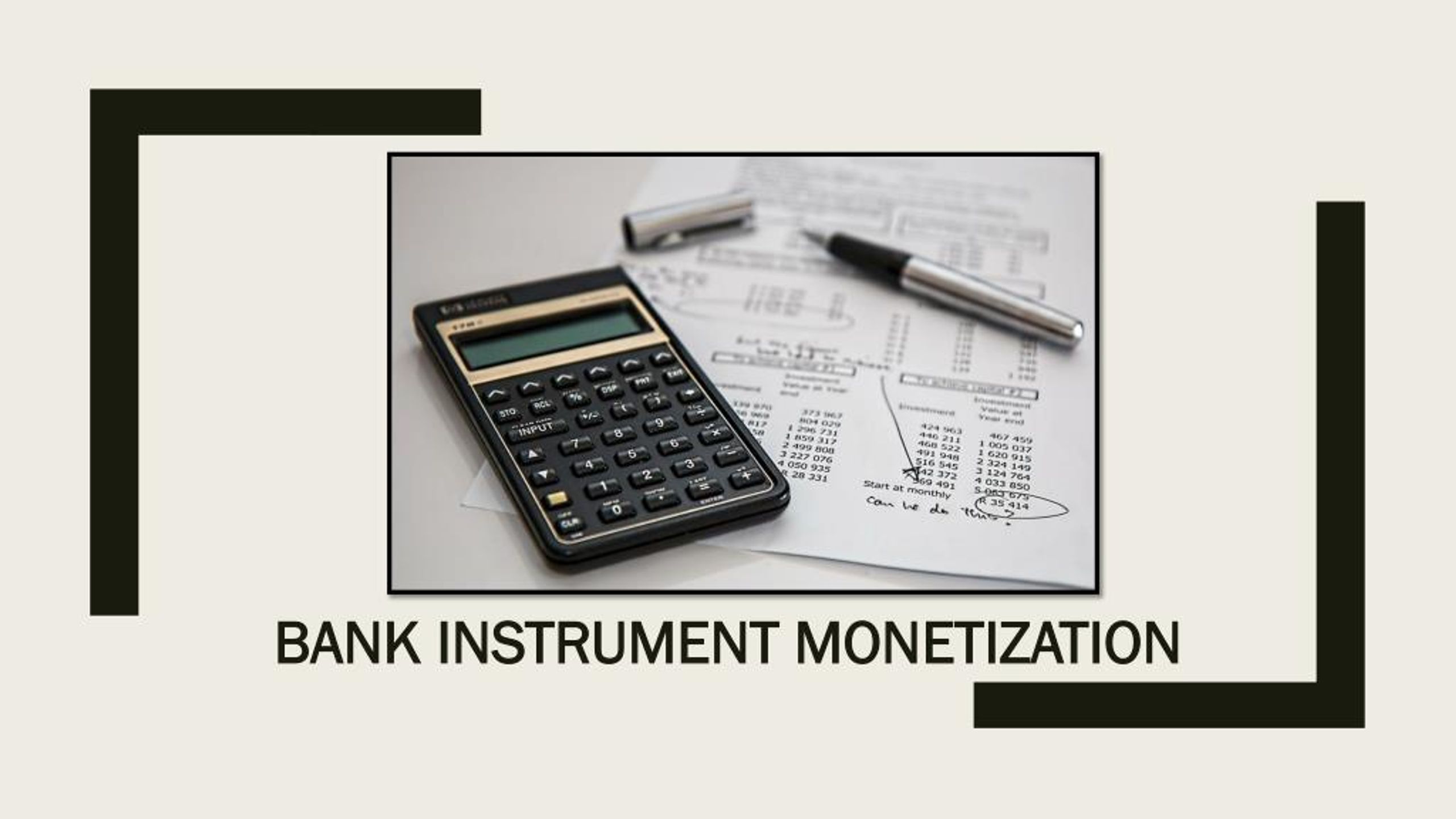 PPT - Types of Bank Instrument Monetization PowerPoint Presentation ...