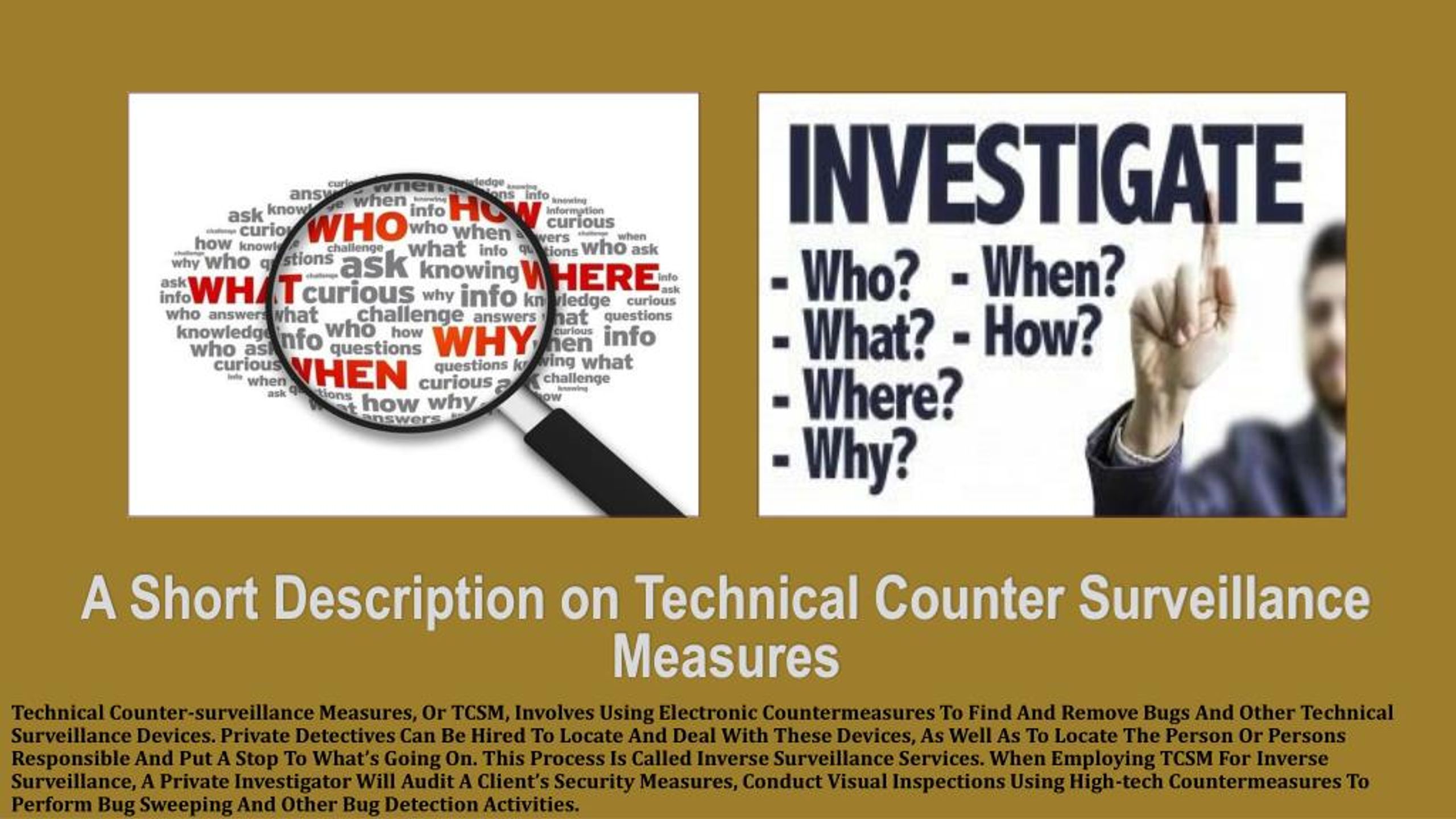 PPT - A Short Description on Technical Counter Surveillance Measures ...