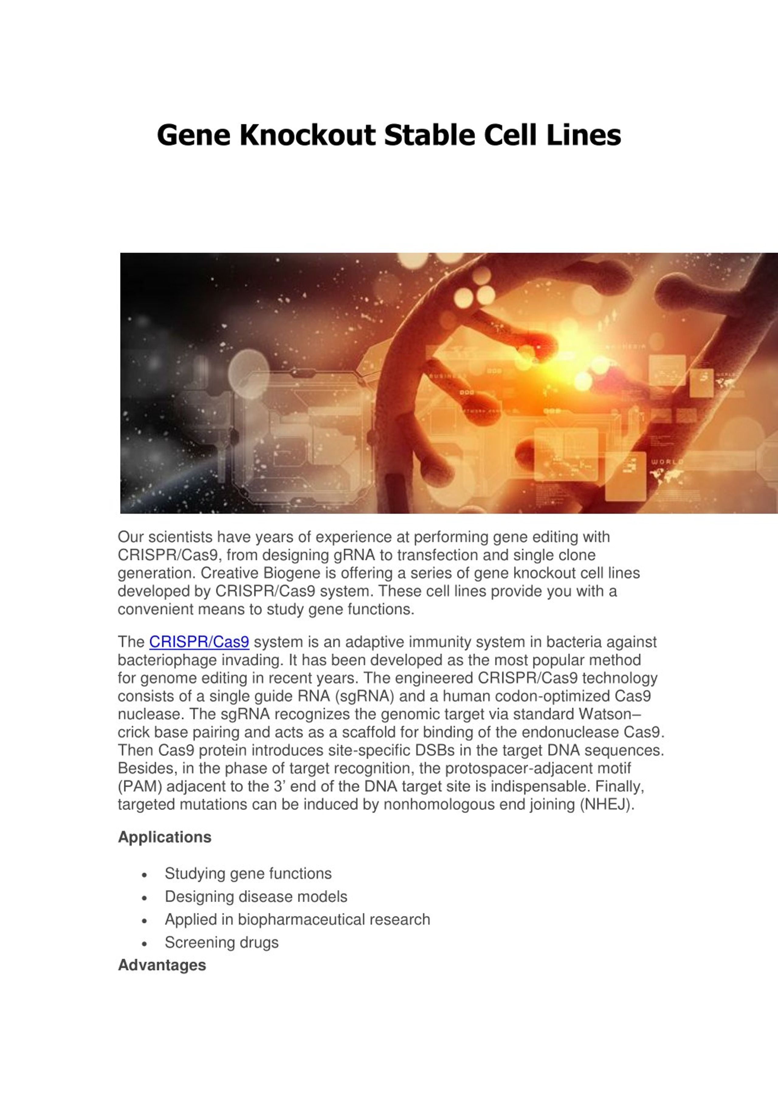PPT - knockout cell lines PowerPoint Presentation, free download - ID ...