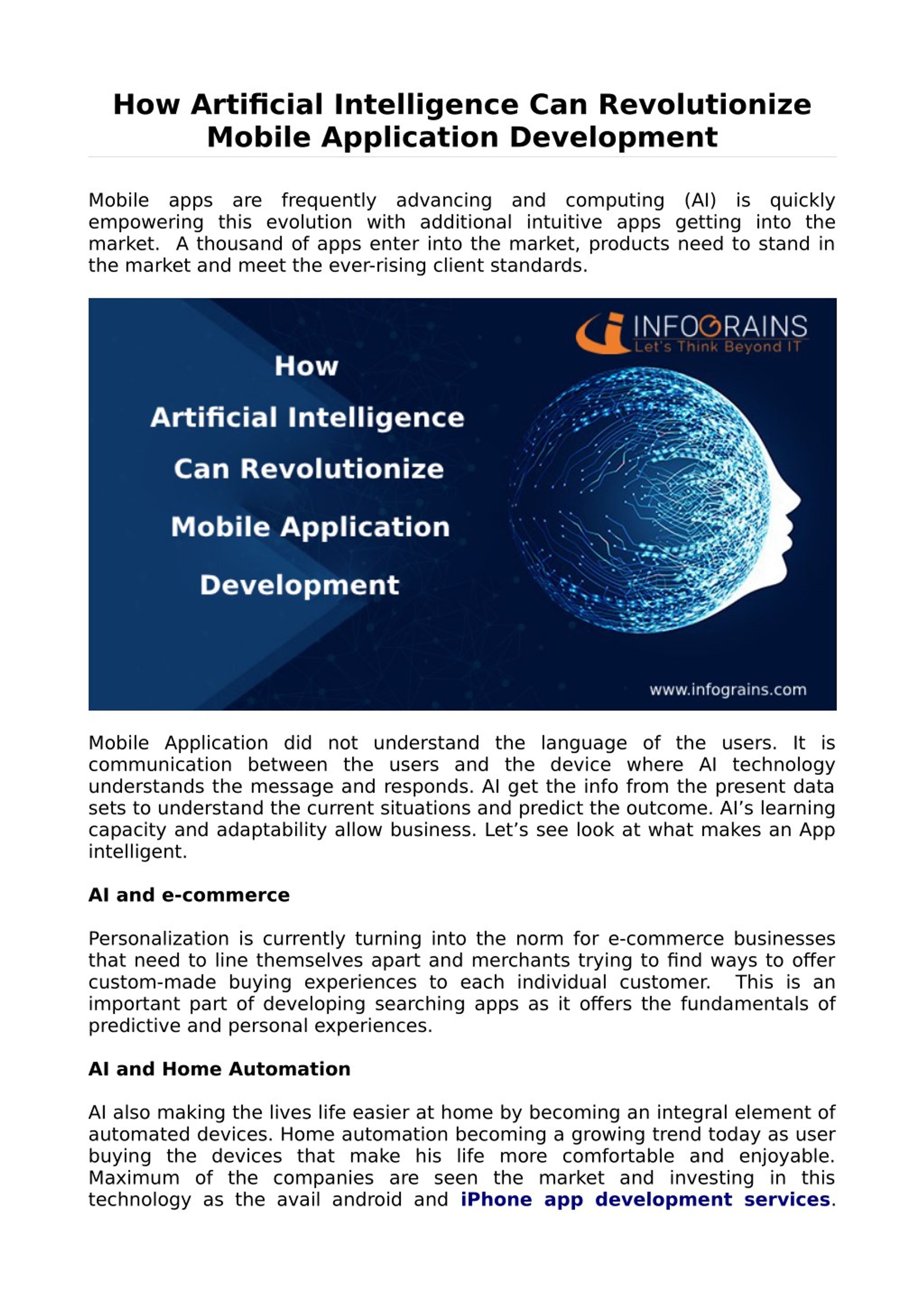 PPT - How Artificial Intelligence Can Revolutionize Mobile Application Development PowerPoint ...