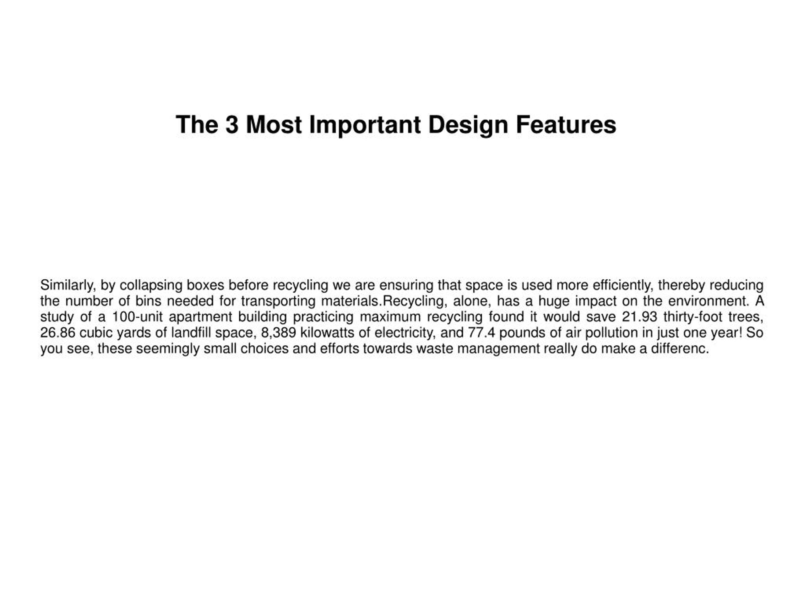 PPT - The 3 Most Important Design Features PowerPoint Presentation ...