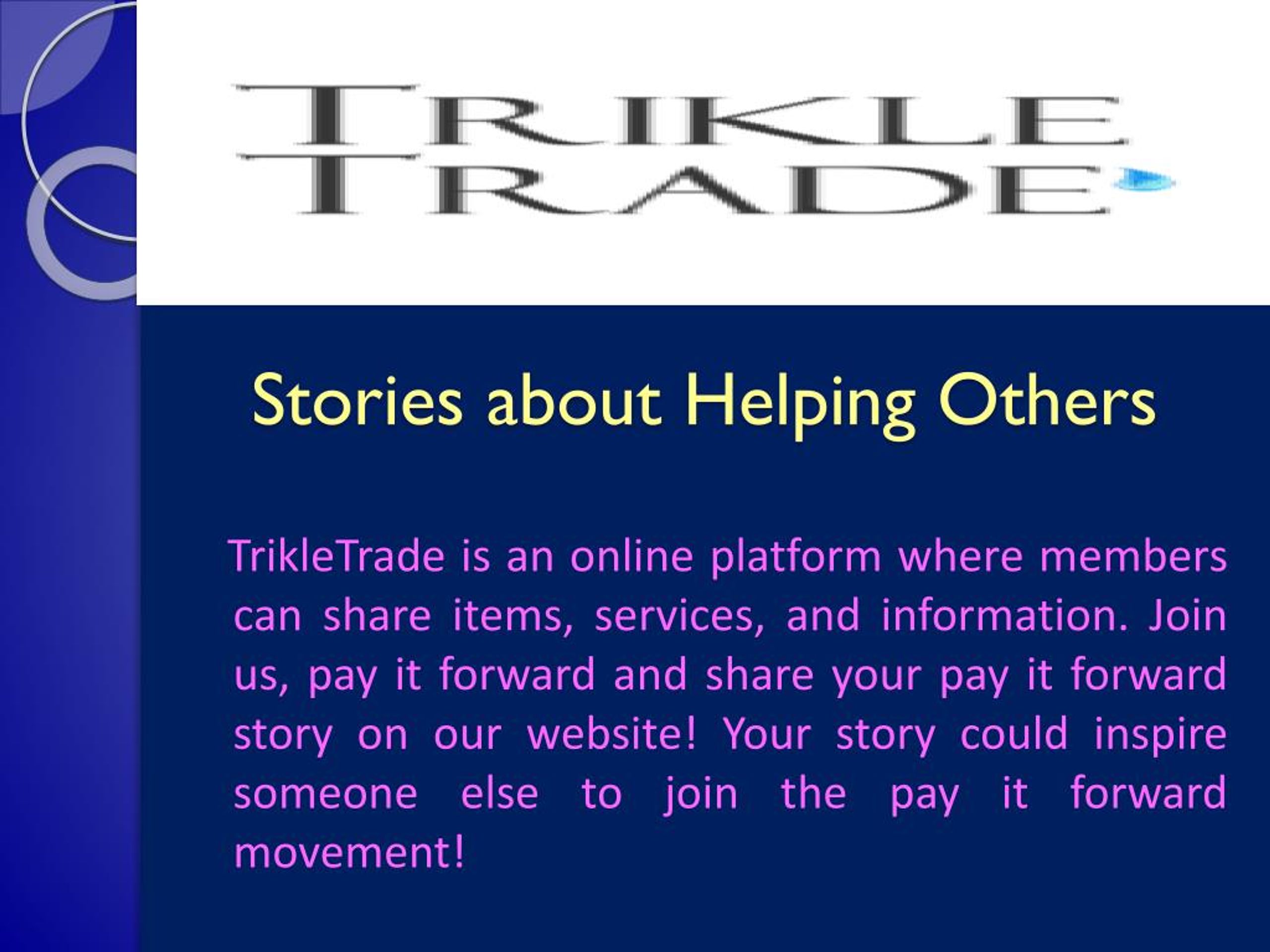 PPT - Stories about Helping Others PowerPoint Presentation, free ...