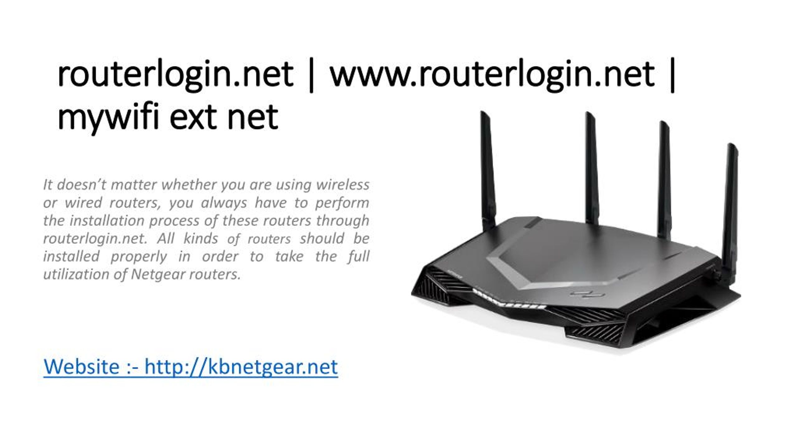 PPT - routerlogin.net: How to setup netgear router PowerPoint Presentation - ID:8129941