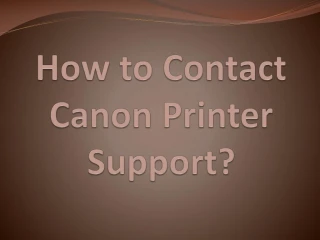 PPT - How to Solve Common Canon Printer Problem PowerPoint Presentation ...