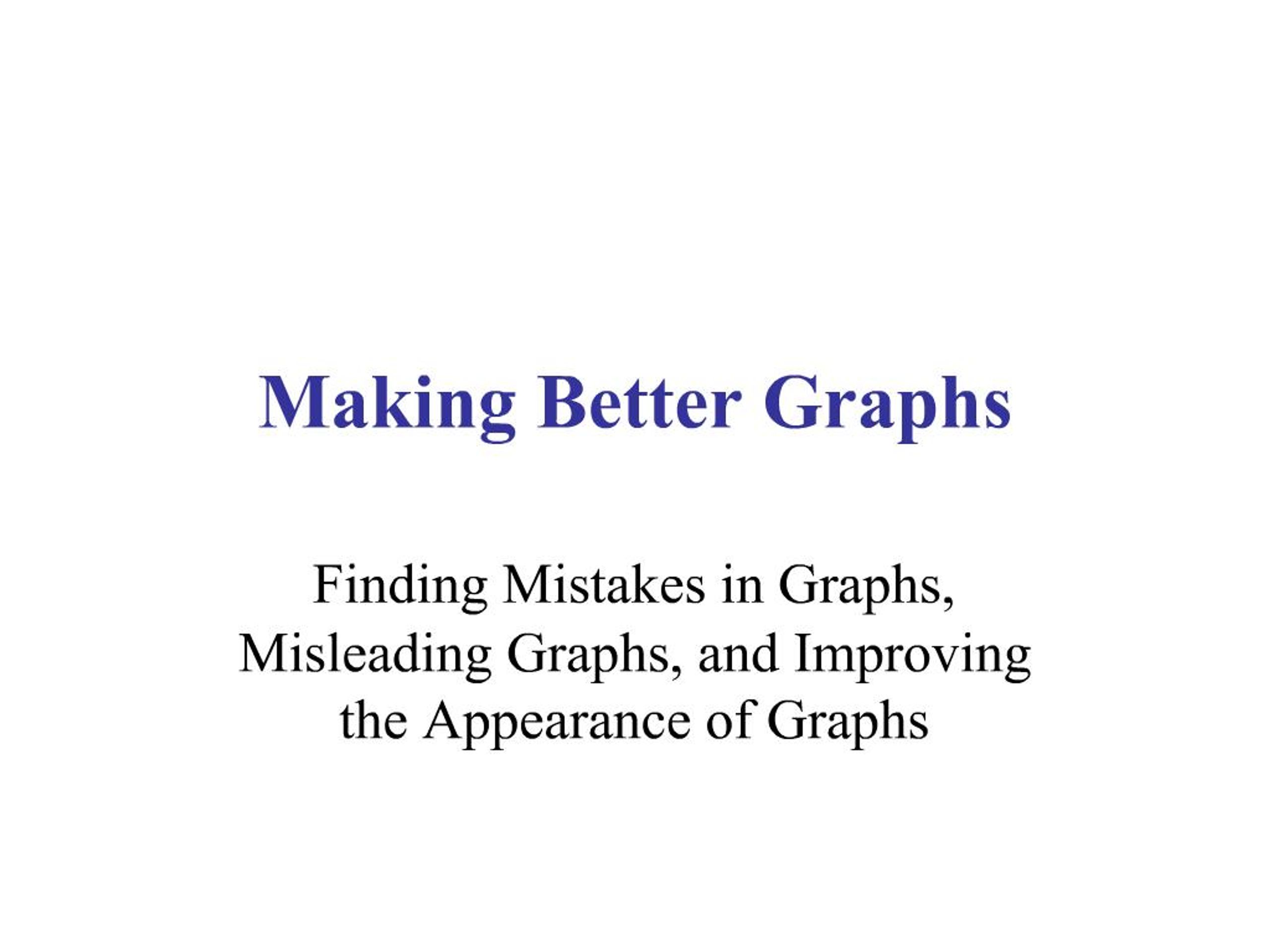 PPT - Graph Improvement Guide: Enhancing Accuracy and Visual Appeal ...