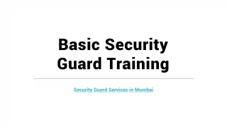 PPT - Security Guard Training PowerPoint Presentation, free download ...