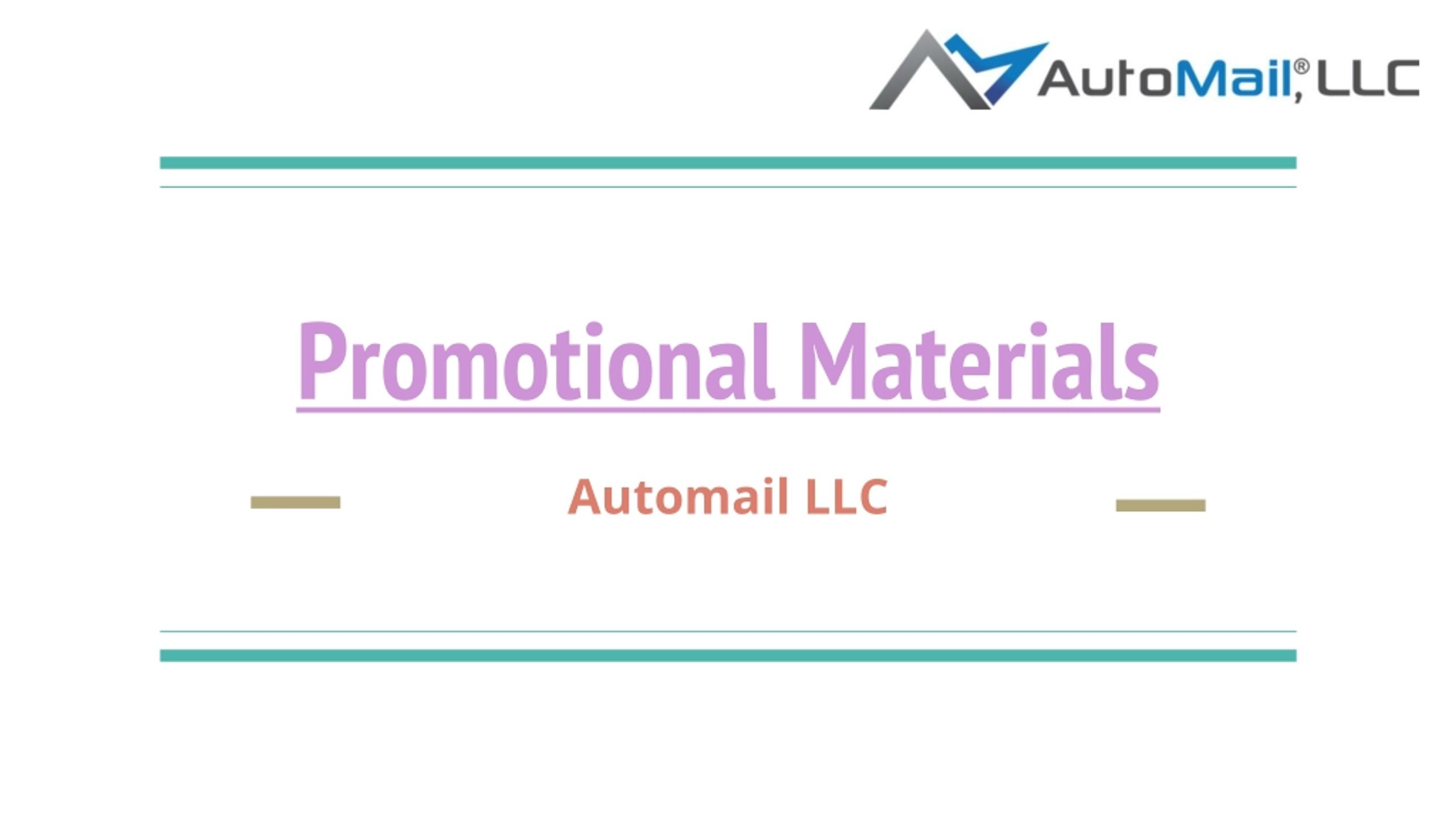 PPT - Promotional Materials PowerPoint Presentation, free download - ID ...
