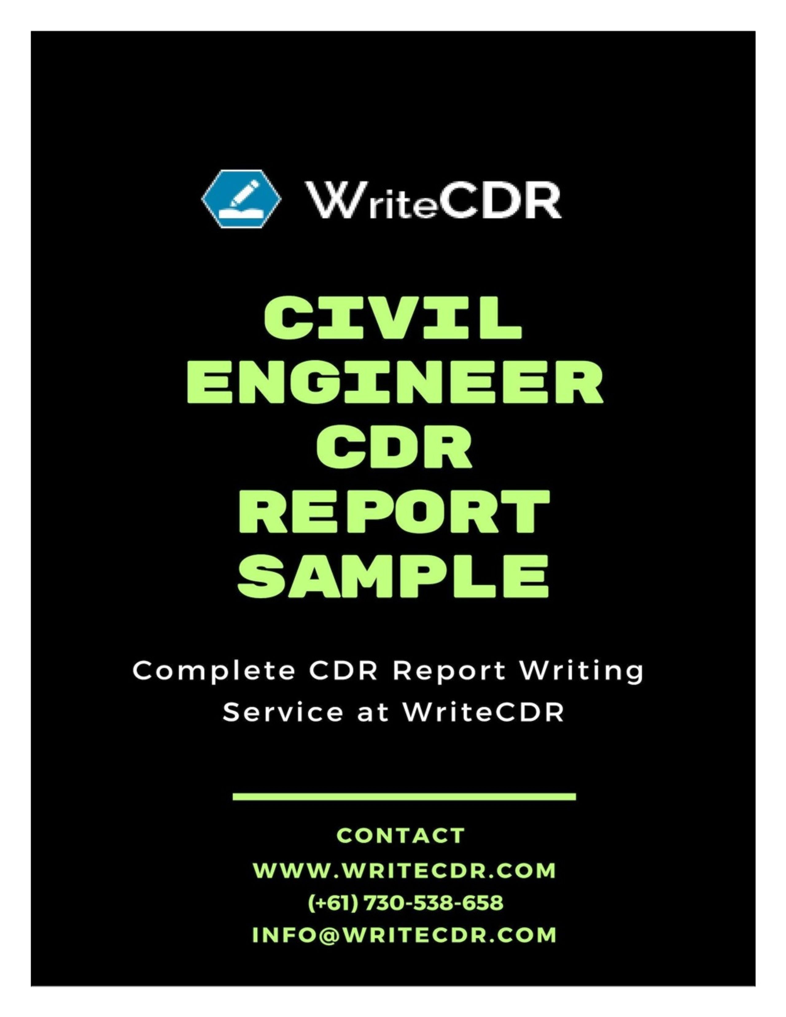 PPT - CIVIL ENGINEER CDR REPORT SAMPLE PowerPoint Presentation, free ...