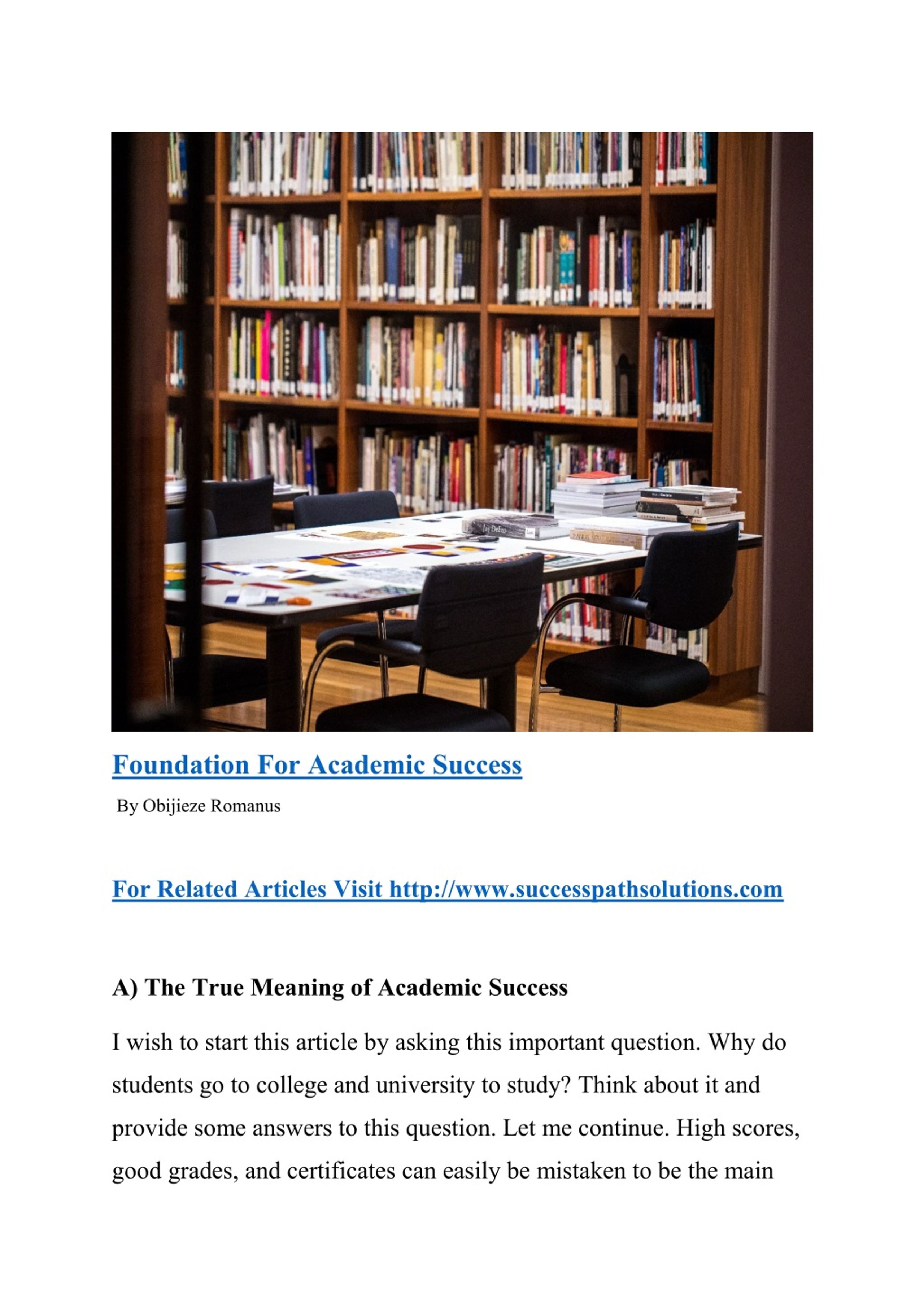 PPT - Foundation For Academic Success PowerPoint Presentation, free ...