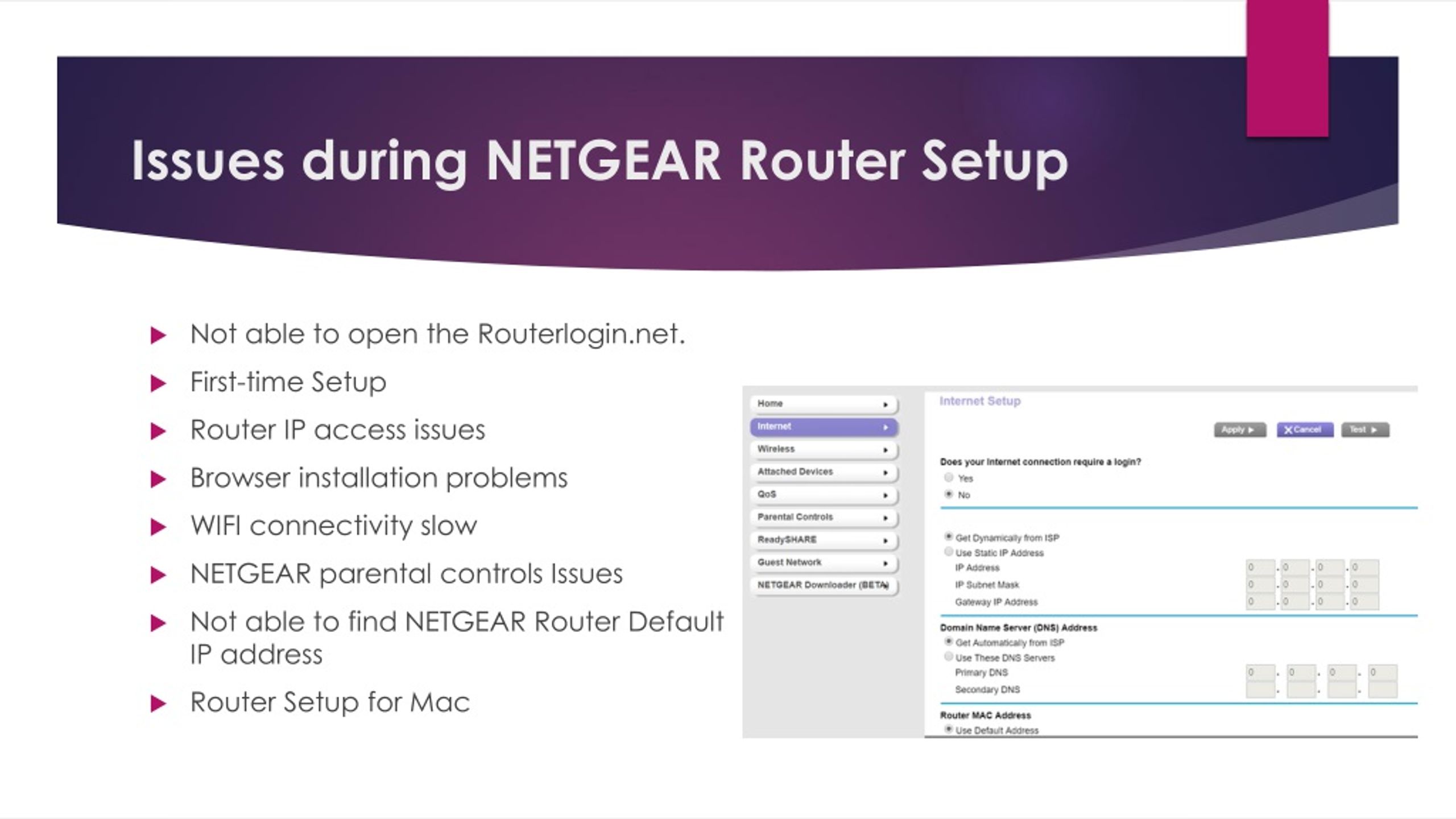 PPT - Issues during NETGEAR Router Setup PowerPoint Presentation, free download - ID:8151339