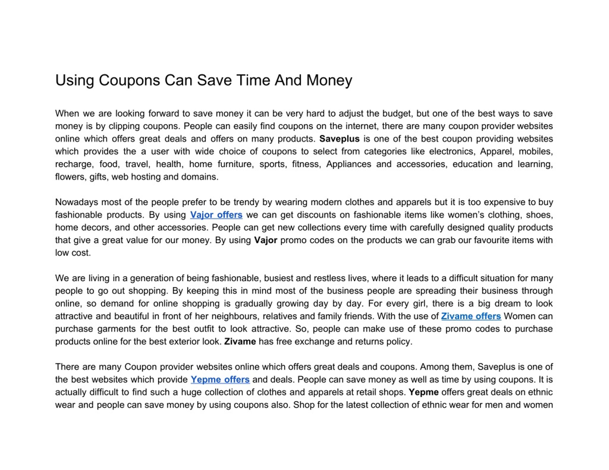 PPT - Using Coupons Can Save Time And Money PowerPoint Presentation ...