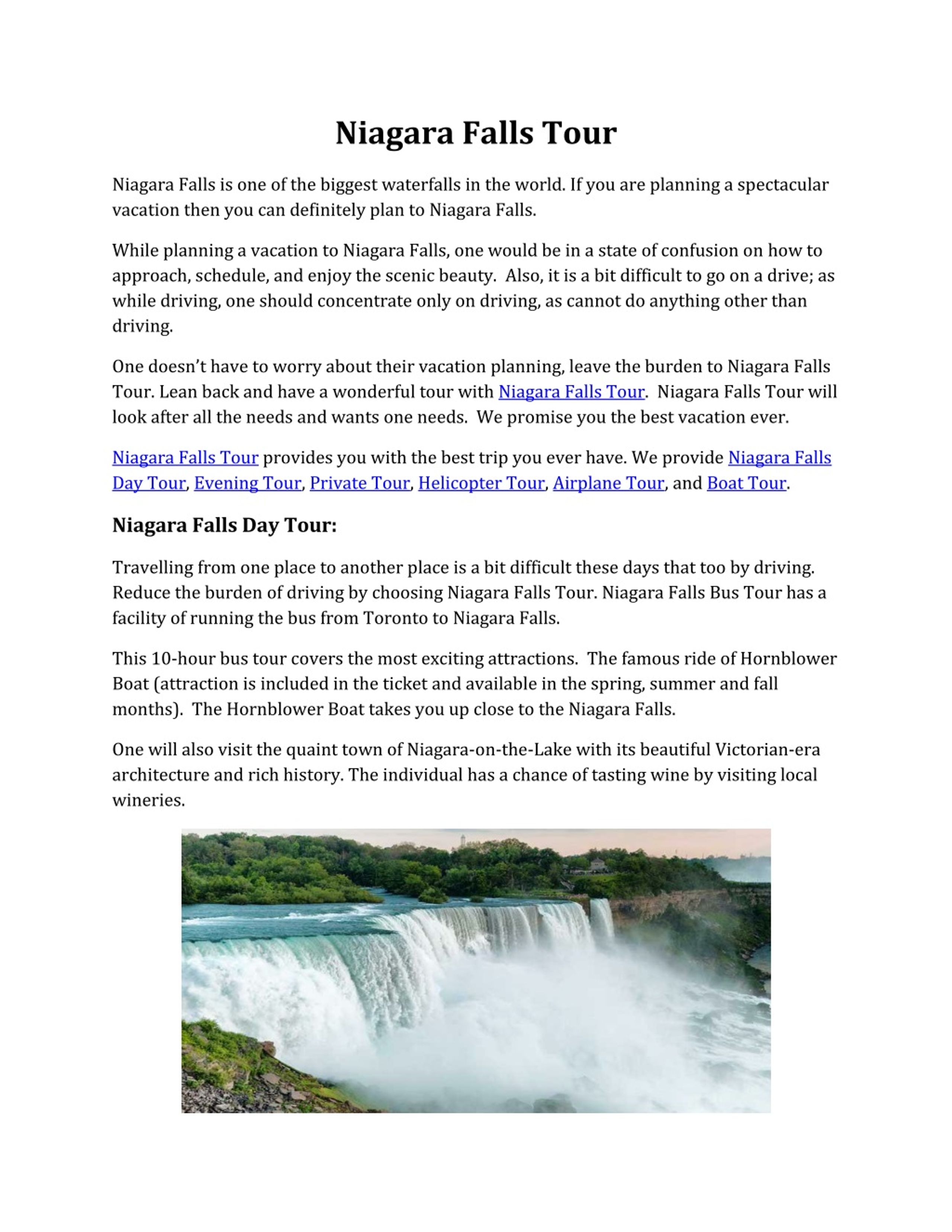 PPT - Niagara Falls Tour PowerPoint Presentation, free download - ID ...