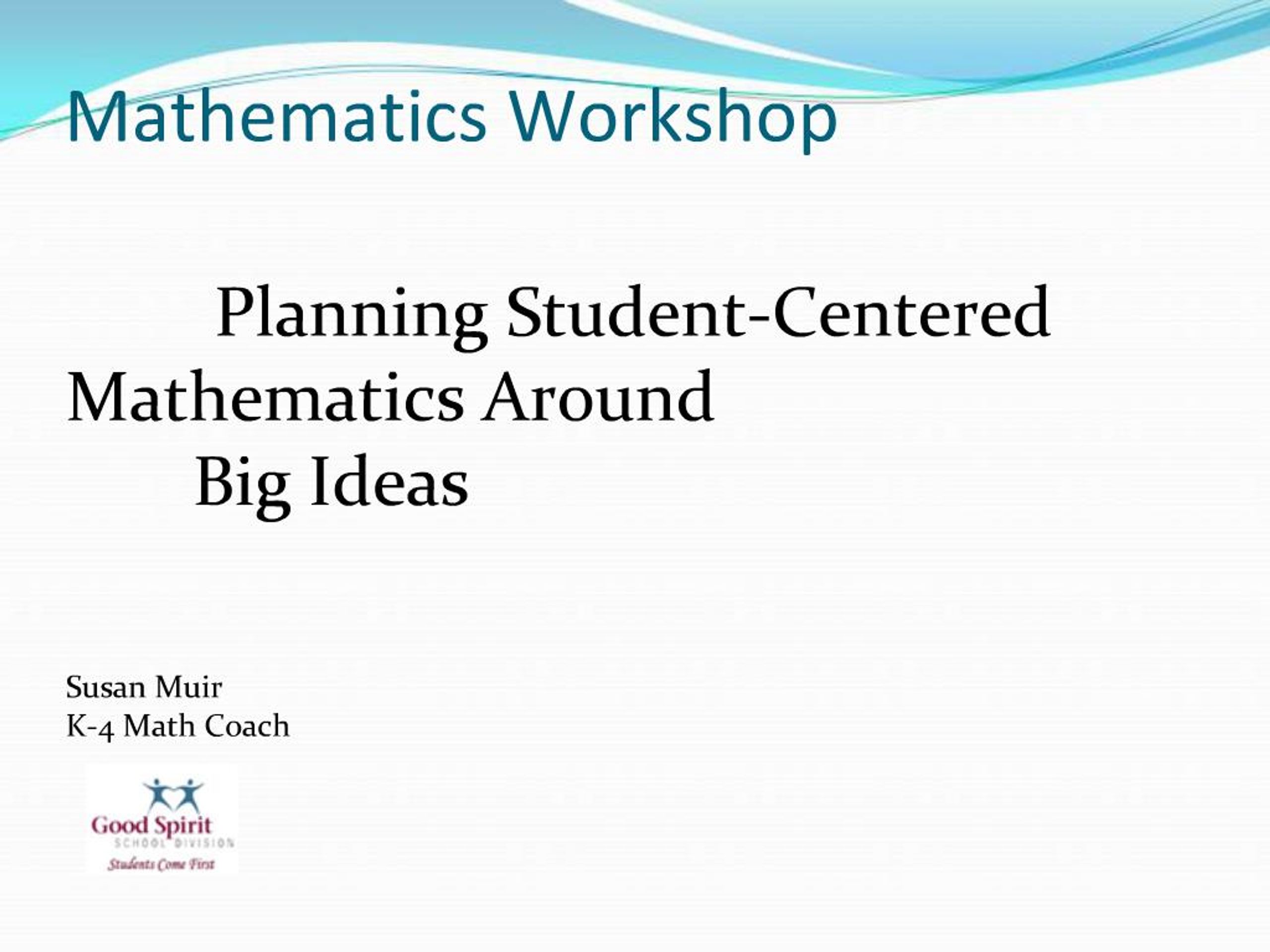 PPT - Mathematics Workshop Mathematics Workshop PowerPoint Presentation ...