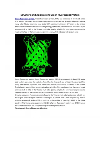PPT - Green Fluorescent Protein PowerPoint Presentation, free download ...