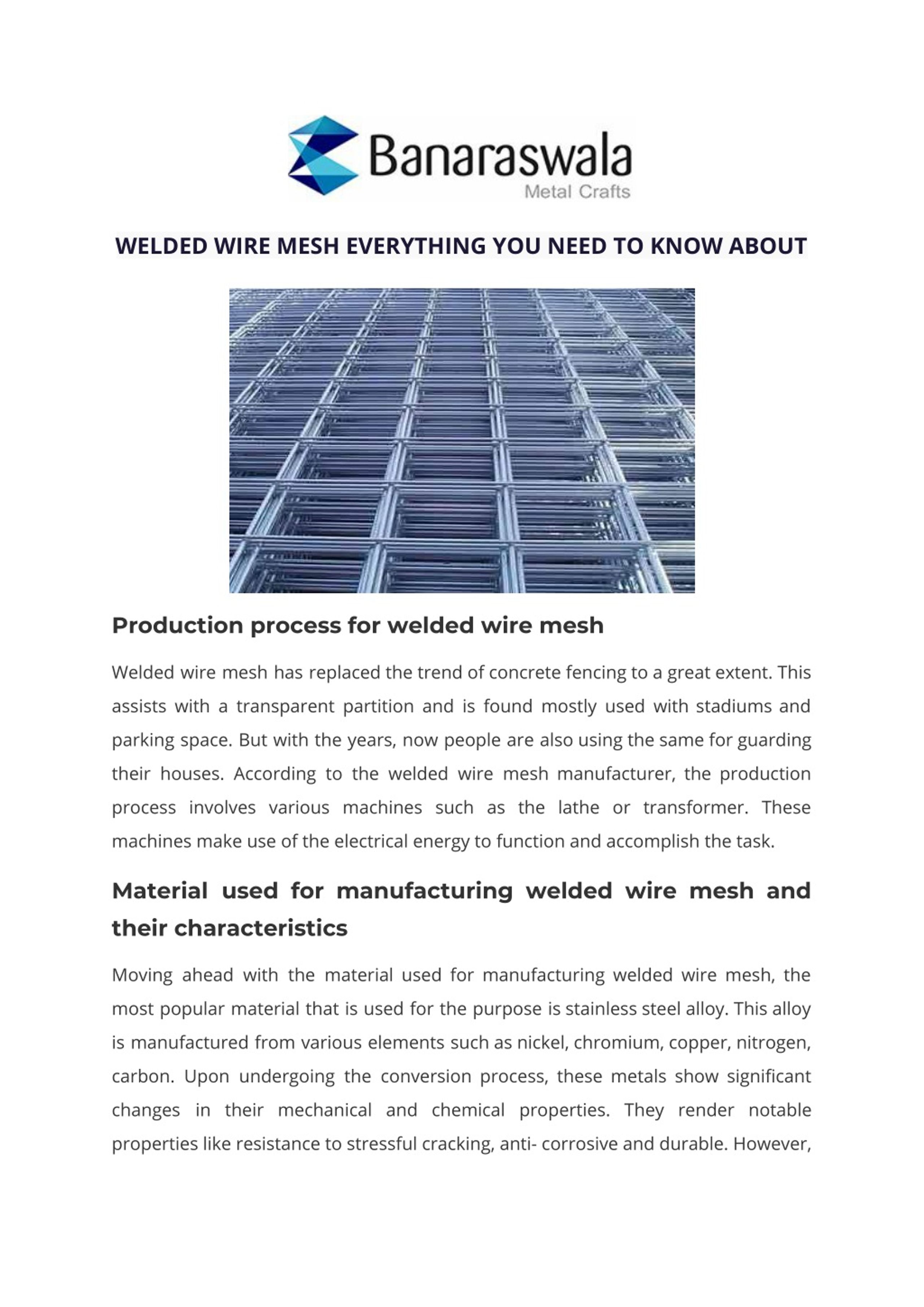 PPT - WELDED WIRE MESH EVERYTHING YOU NEED TO KNOW ABOUT PowerPoint ...