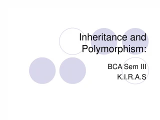 PPT - Inheritance and Polymorphism PowerPoint Presentation, free ...