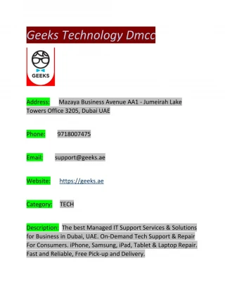 PPT - Geeks On Repair PowerPoint Presentation, free download - ID:8034132