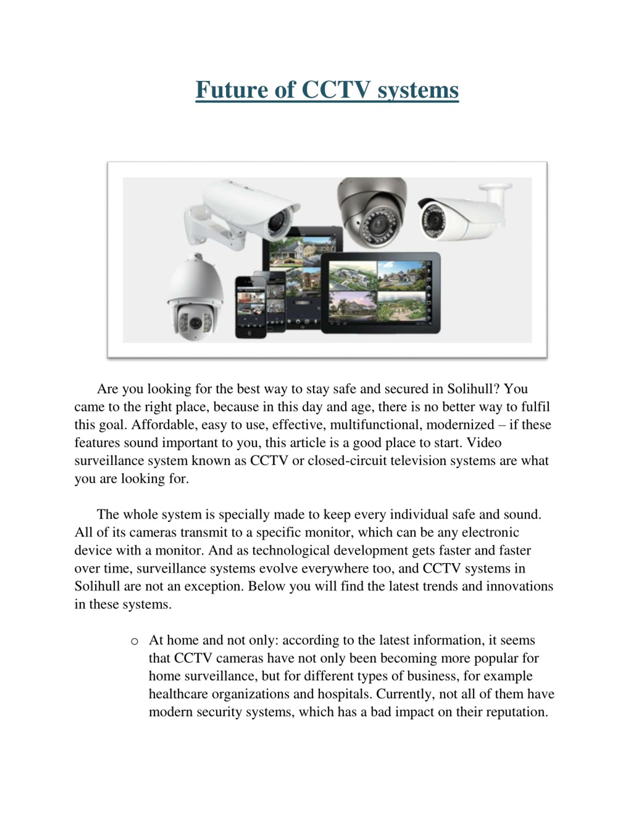 PPT - Future of CCTV systems PowerPoint Presentation, free download ...