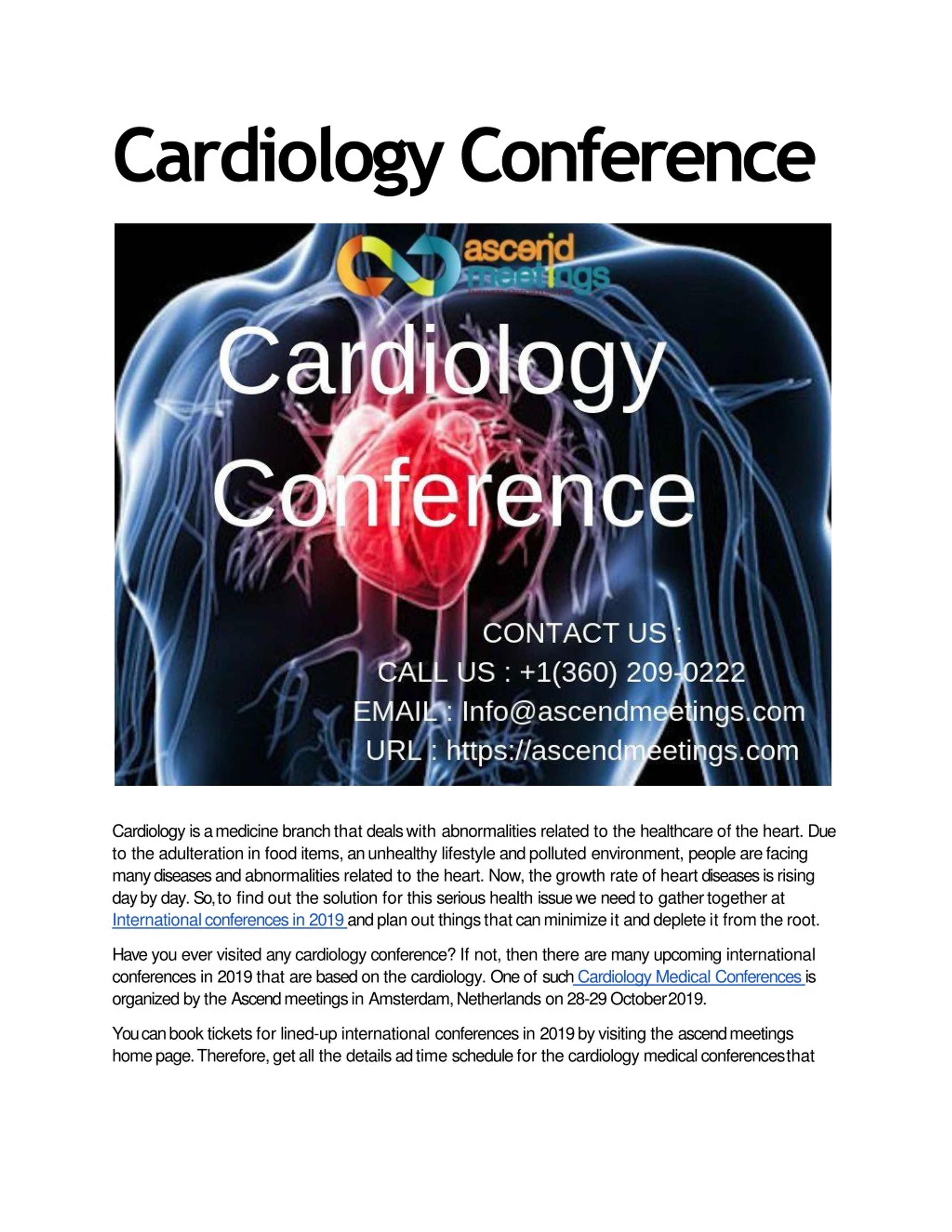 PPT - Cardiology Conference PowerPoint Presentation, free download - ID ...