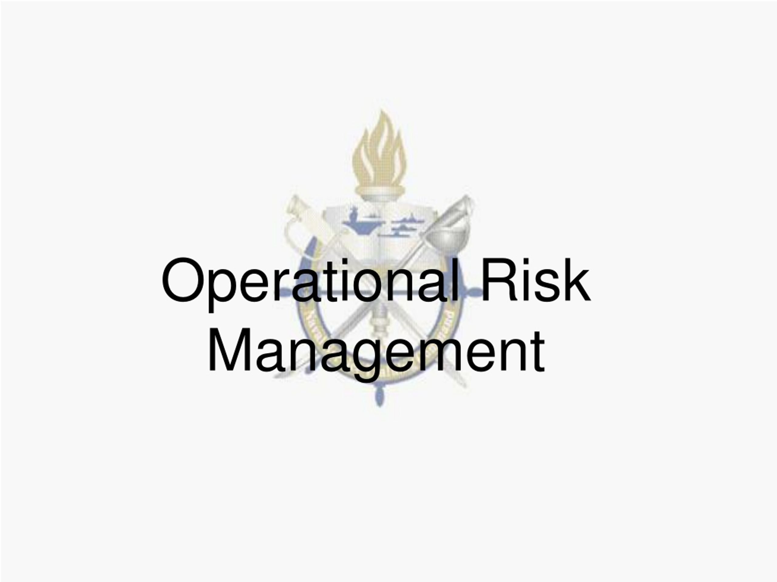 PPT - Operational Risk Management (ORM) Process Cycle Analysis ...