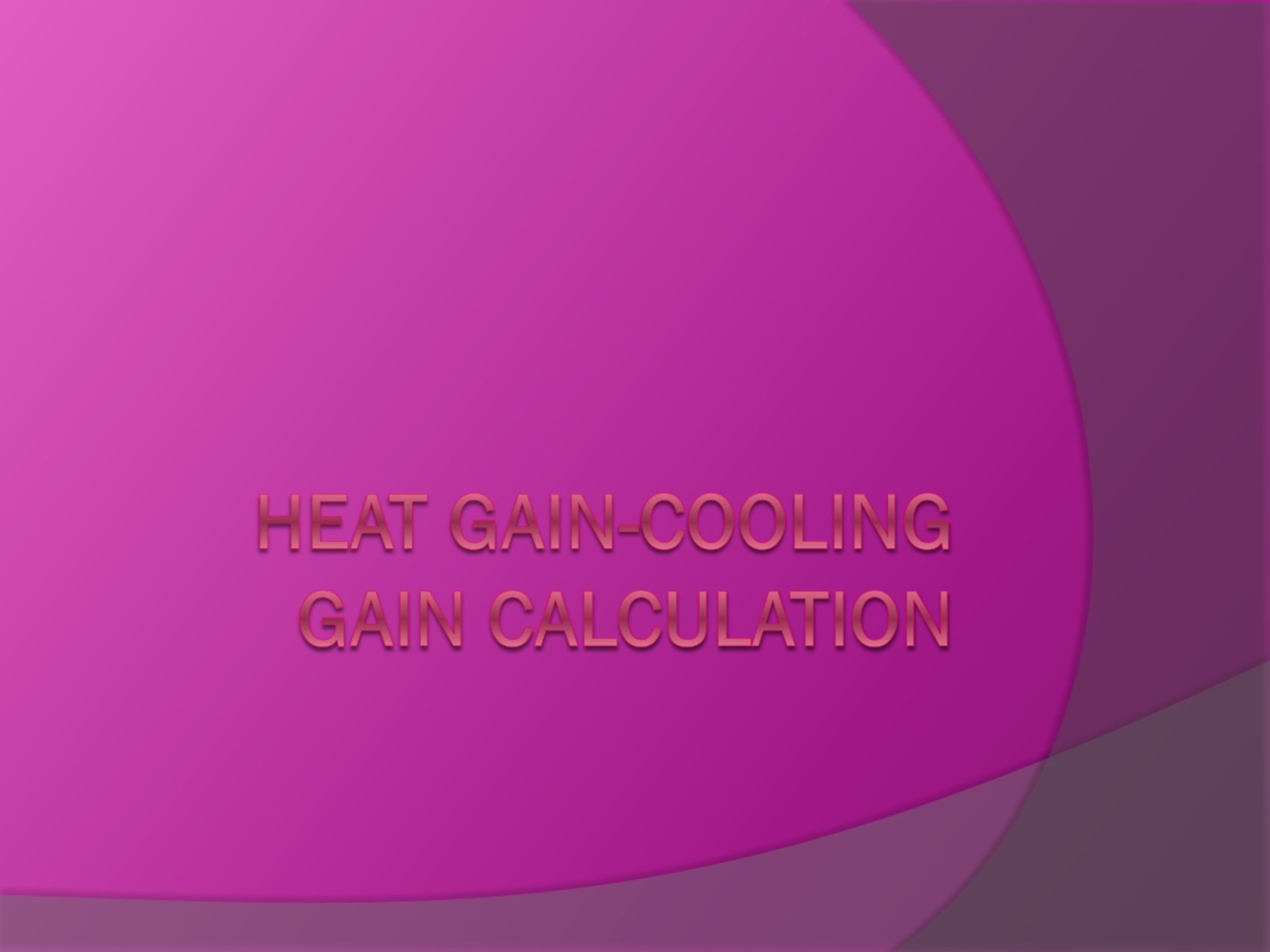 PPT - Elementary Classroom Space Cooling Load Calculation PowerPoint Presentation - ID:8166733