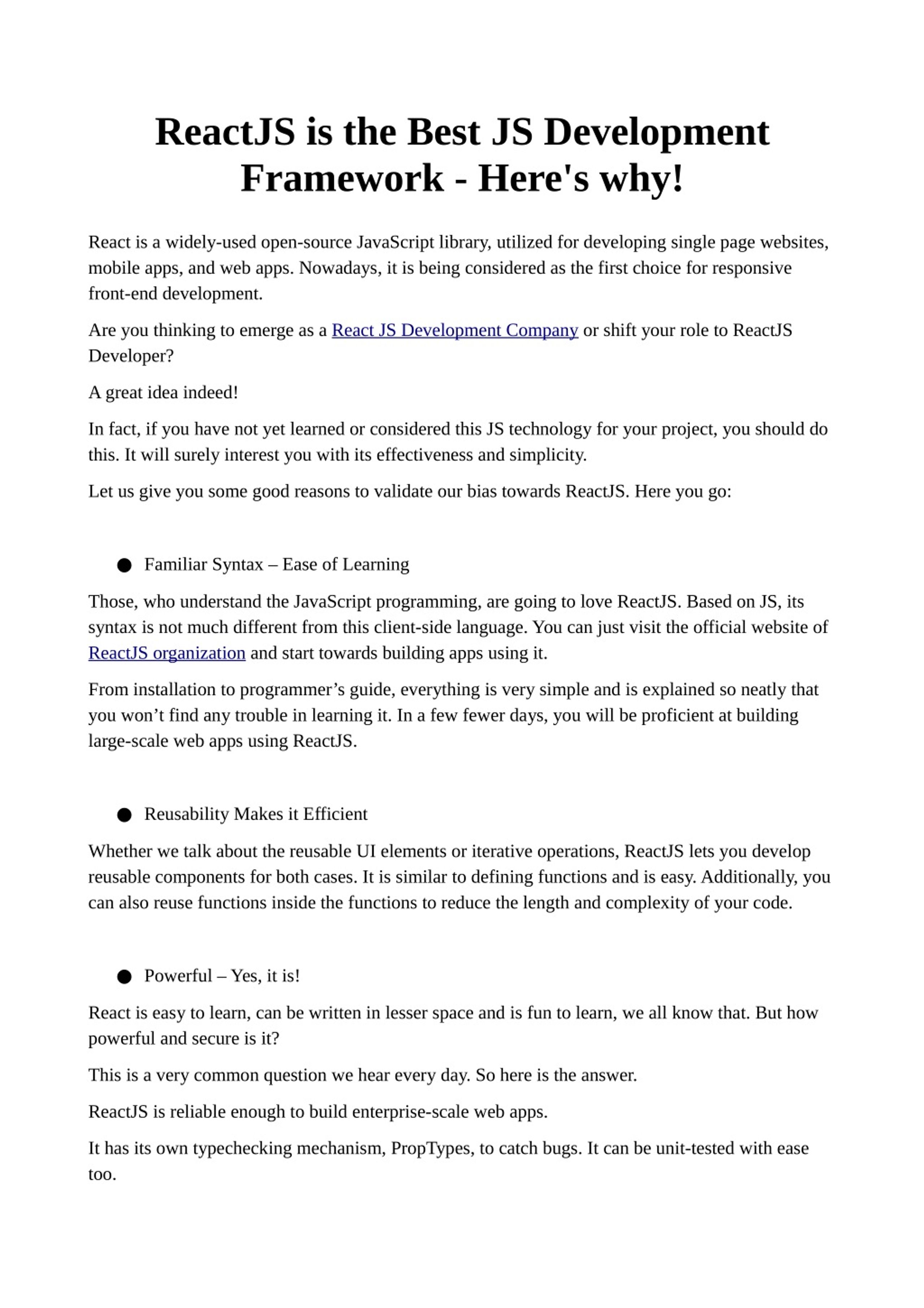 PPT - Best ReactJS Javascript Frameworks PowerPoint Presentation, free ...