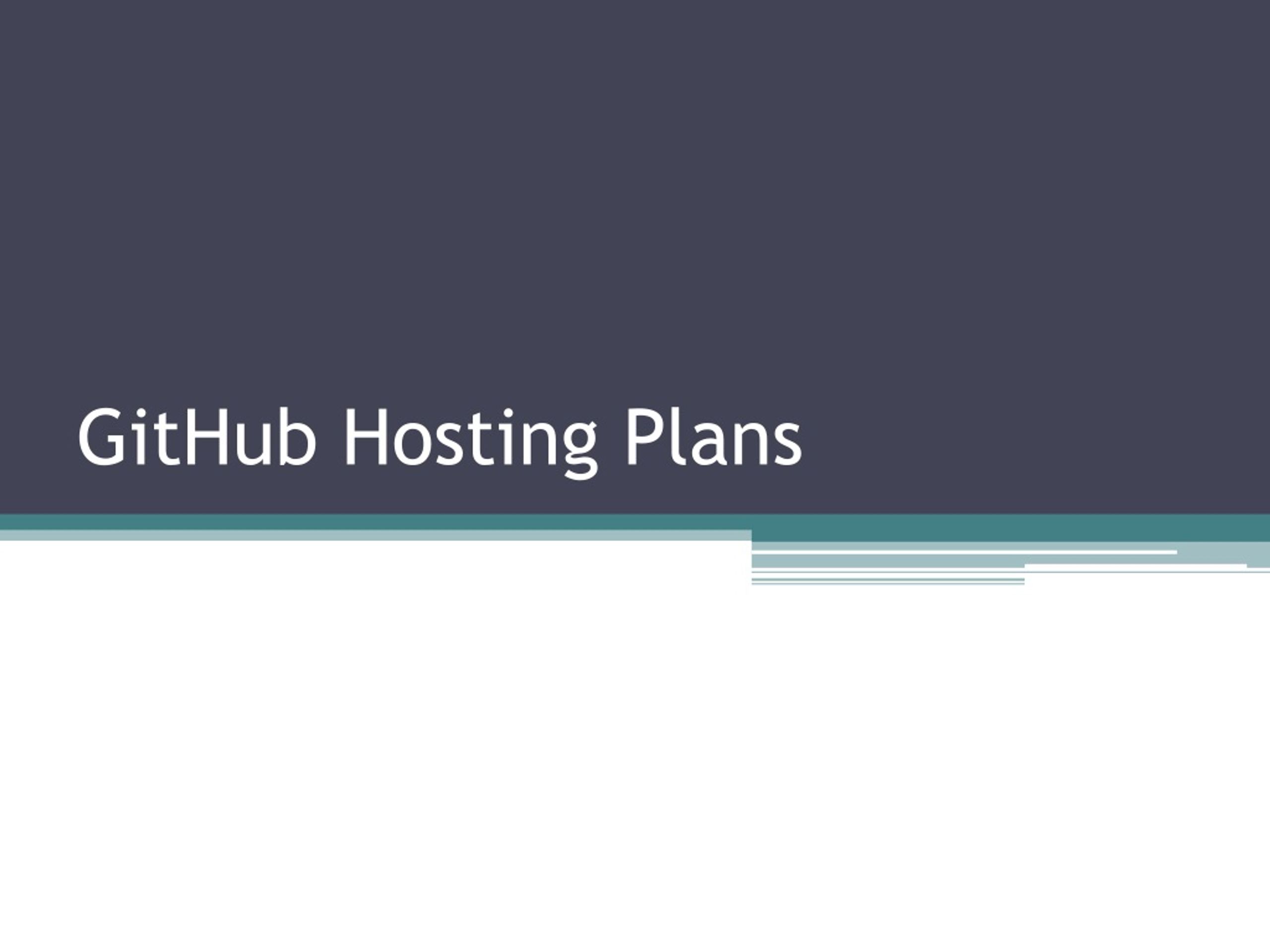 PPT - GitHub Hosting Plans PowerPoint Presentation, free download - ID ...