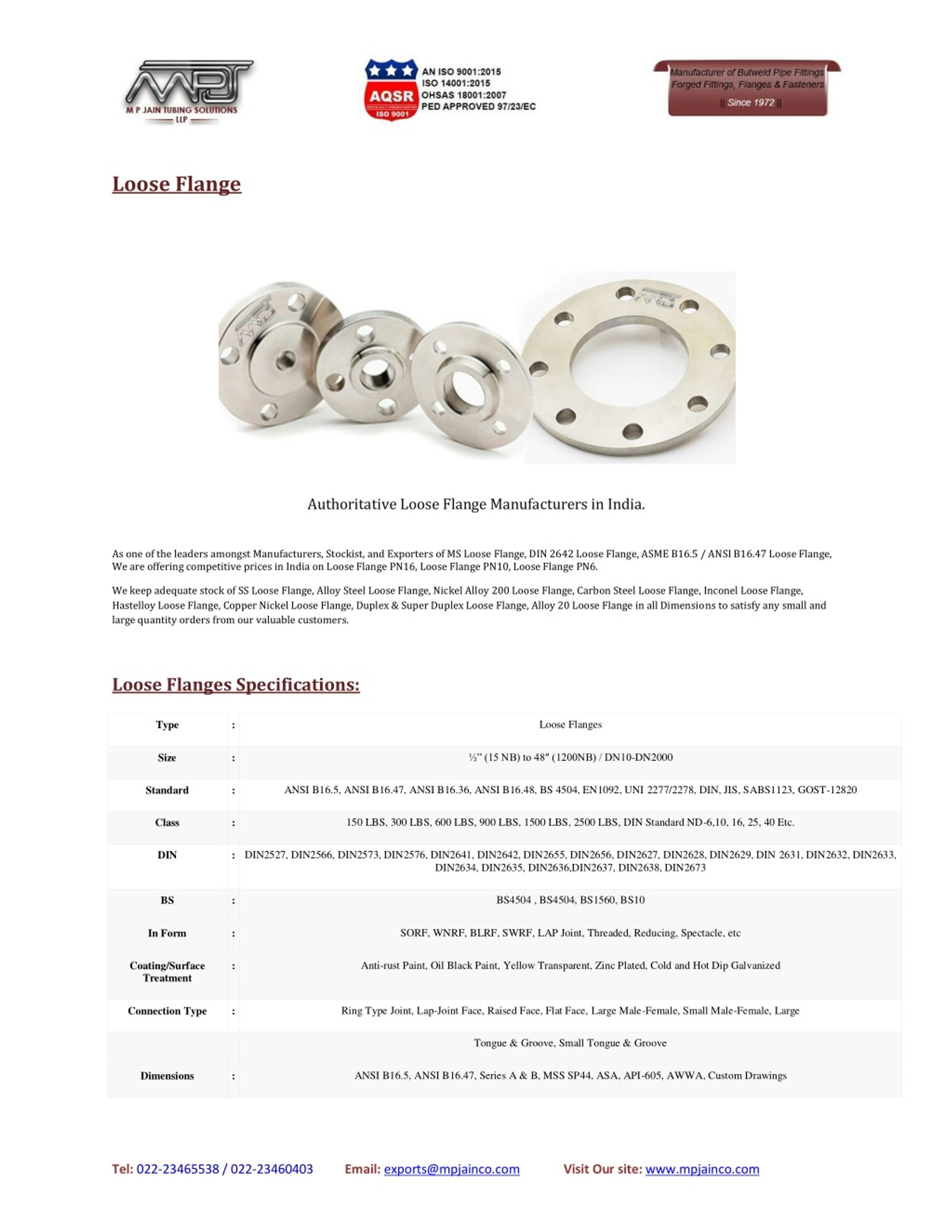 PPT - loose flange PowerPoint Presentation, free download - ID:8175186