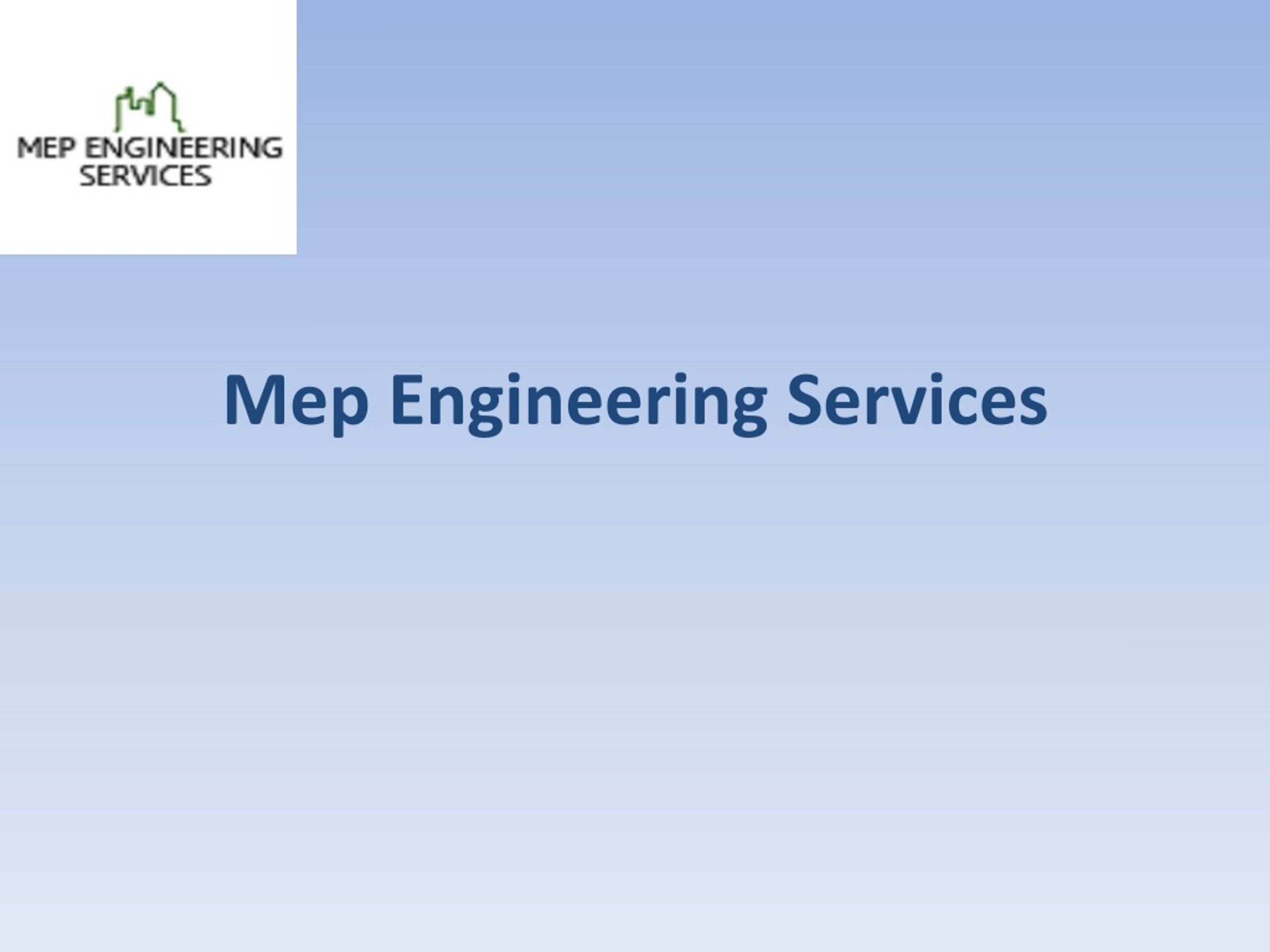 PPT - Mep engineering services PowerPoint Presentation, free download ...