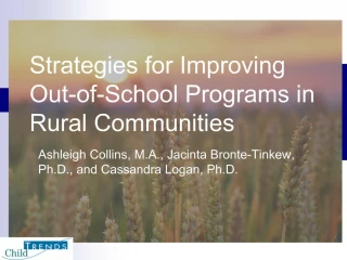 PPT - Out-of-School Programs PowerPoint Presentation, free download ...
