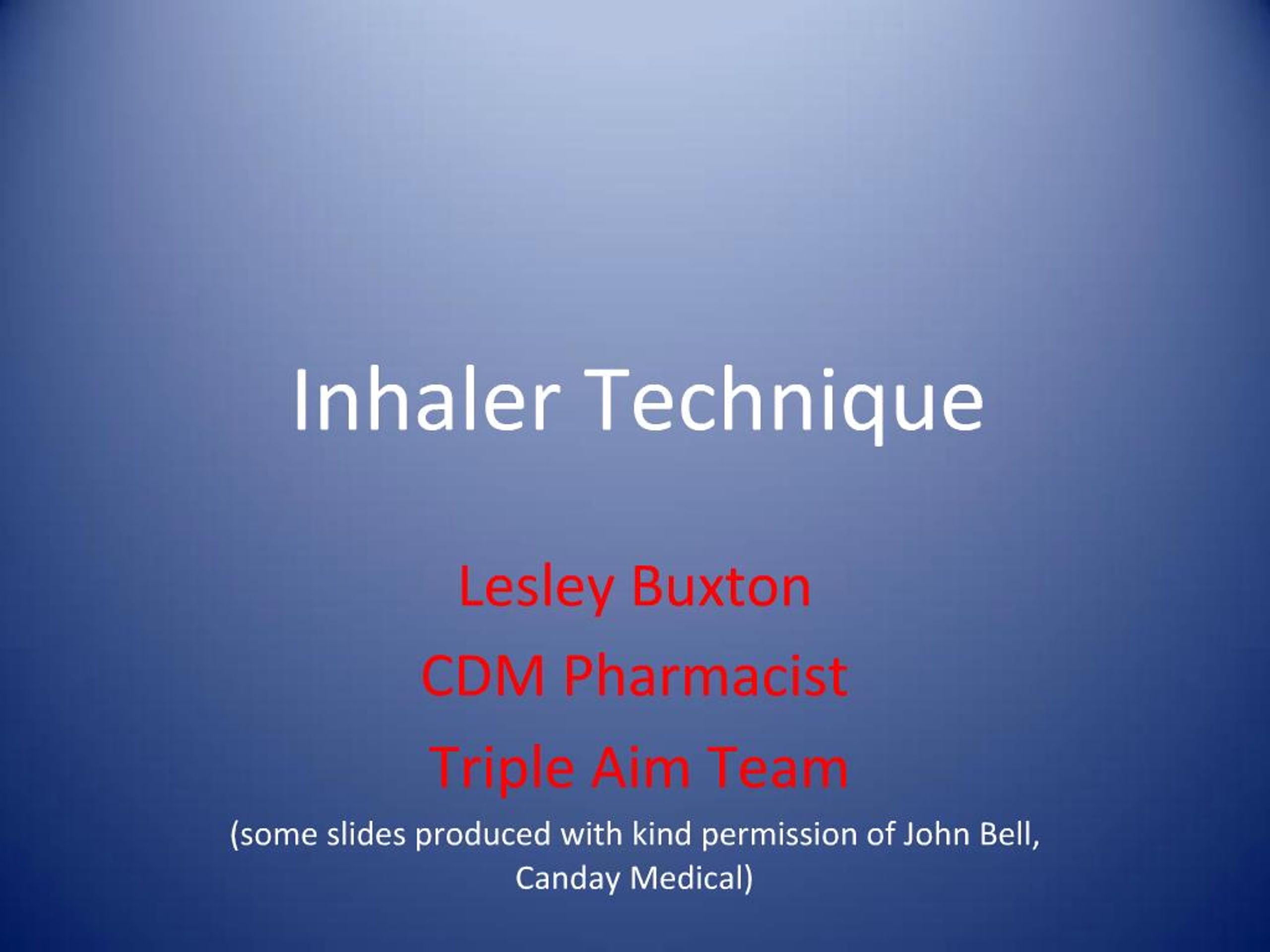 PPT - Inhaler Technique PowerPoint Presentation, free download - ID:818131