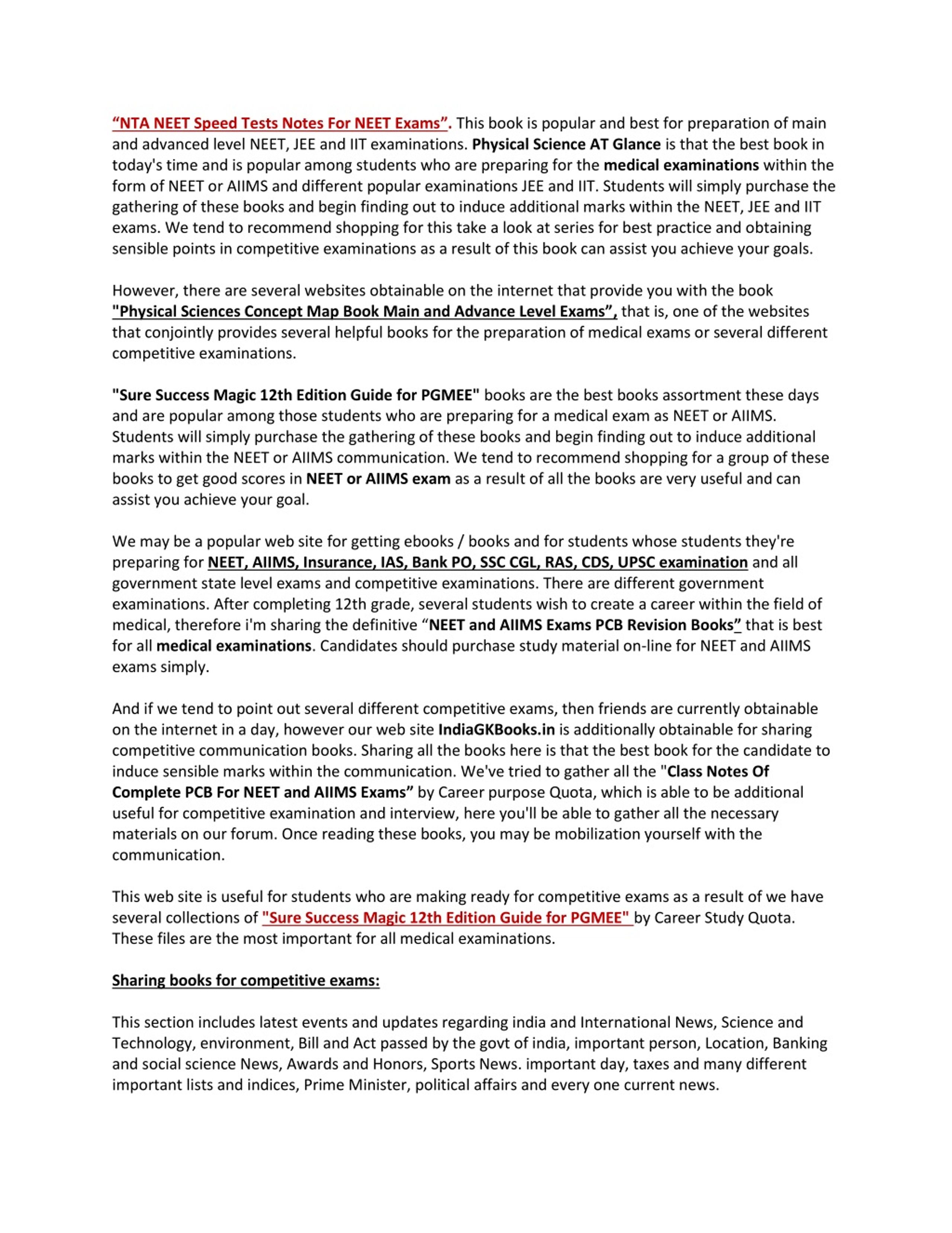 PPT - NTA NEET Speed Tests Notes For NEET Exams PowerPoint Presentation ...