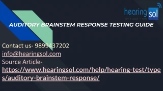 PPT - Auditory Brainstem PowerPoint Presentation, free download - ID ...