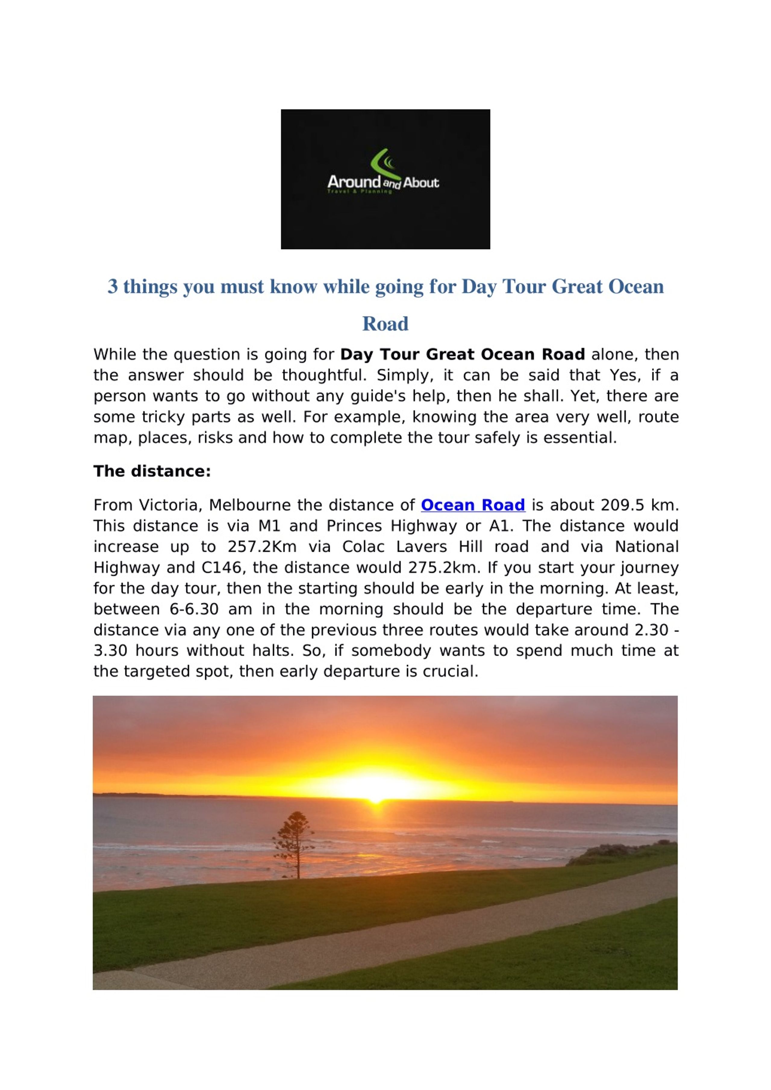 PPT - 3 things you must know while going for Day Tour Great Ocean Road ...
