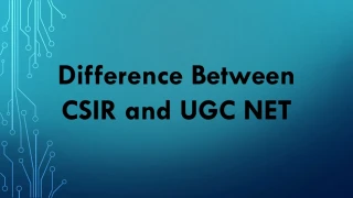 PPT - Role of SCITECH STUDY Module Courses to crack CSIR UGC NET and GATE PowerPoint ...